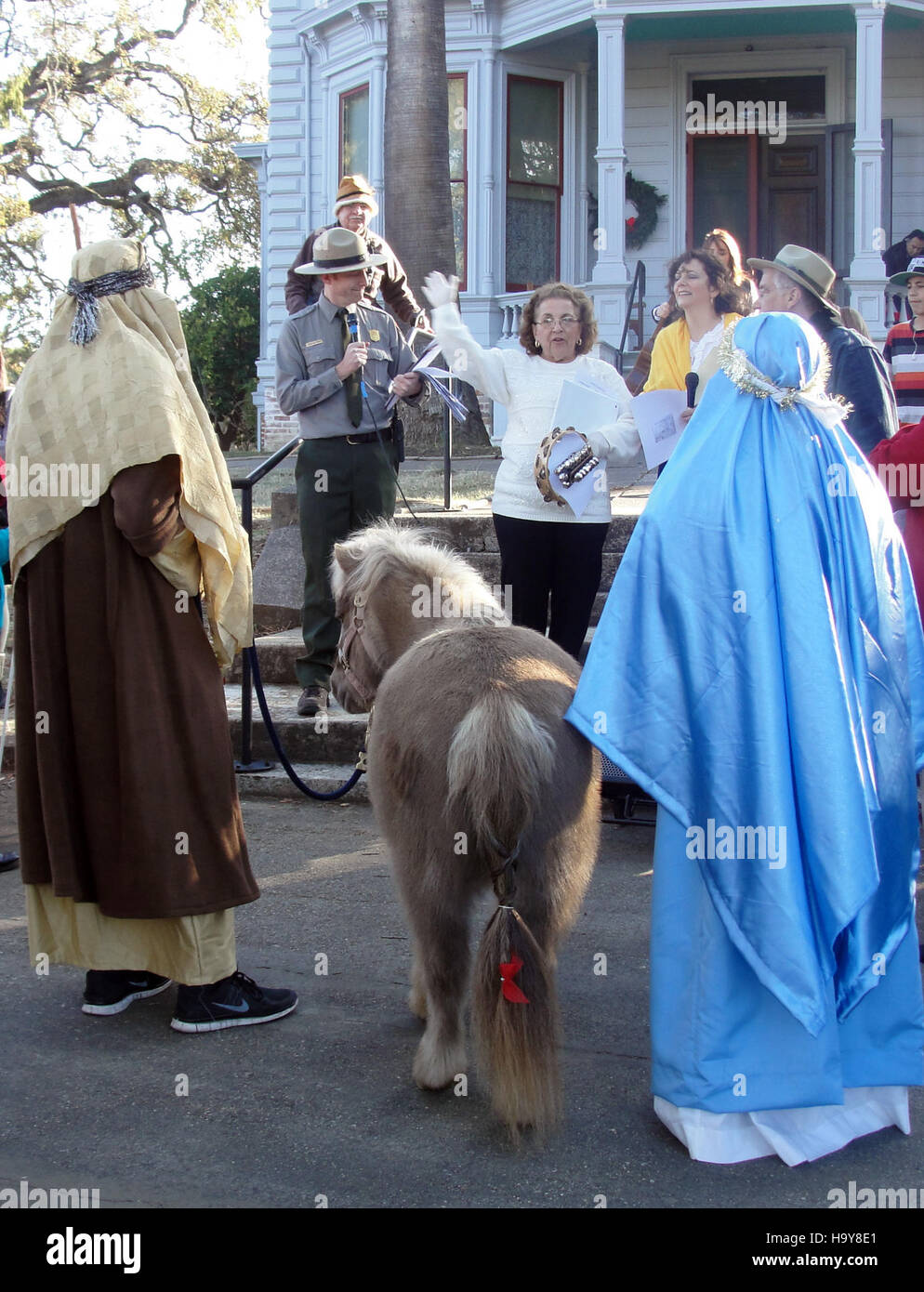 This image captures the Las Posadas procession at the John Muir ...