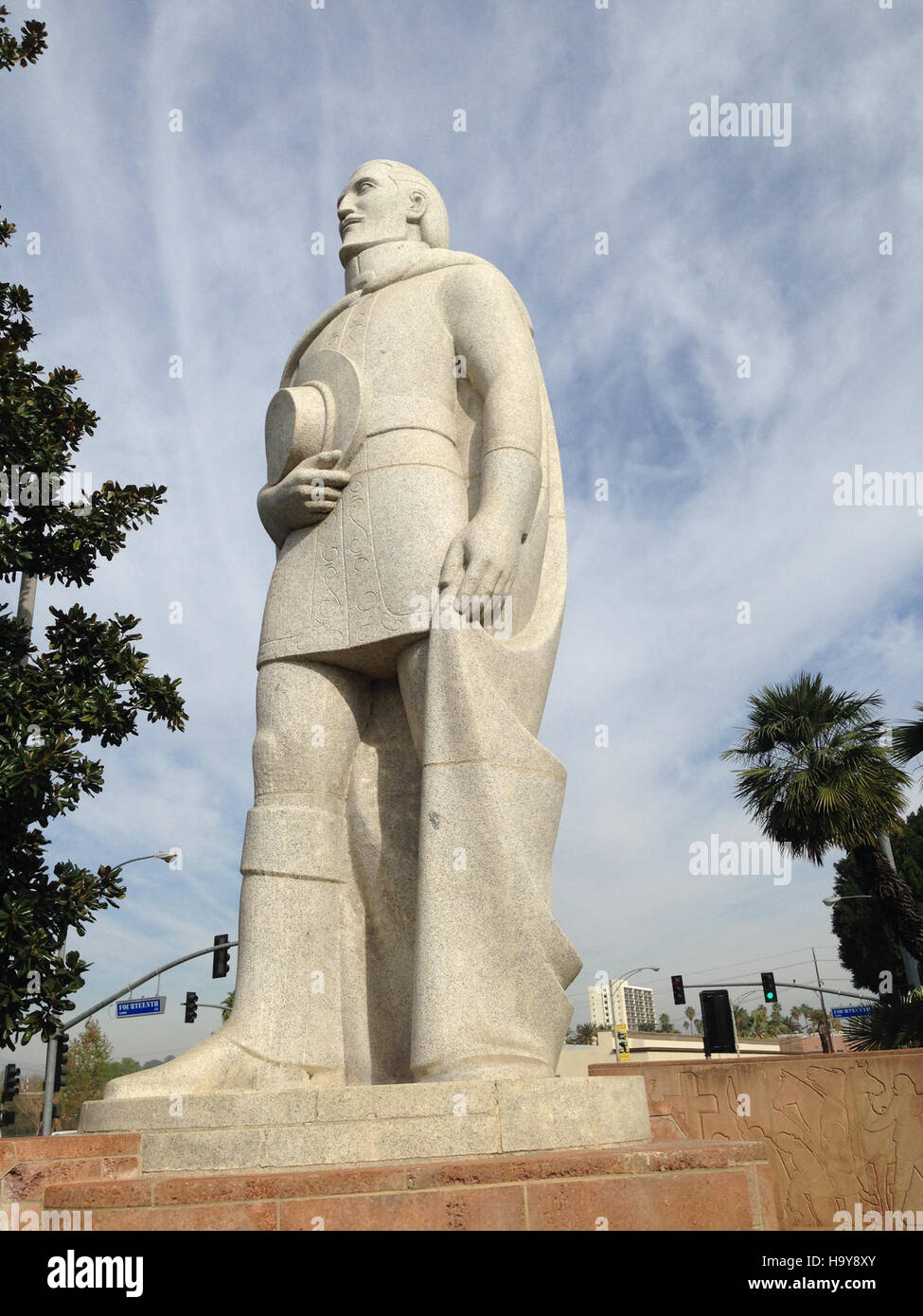 The 1940 WPA Anza Statue at Riverside commemorates the Anza Expedition ...