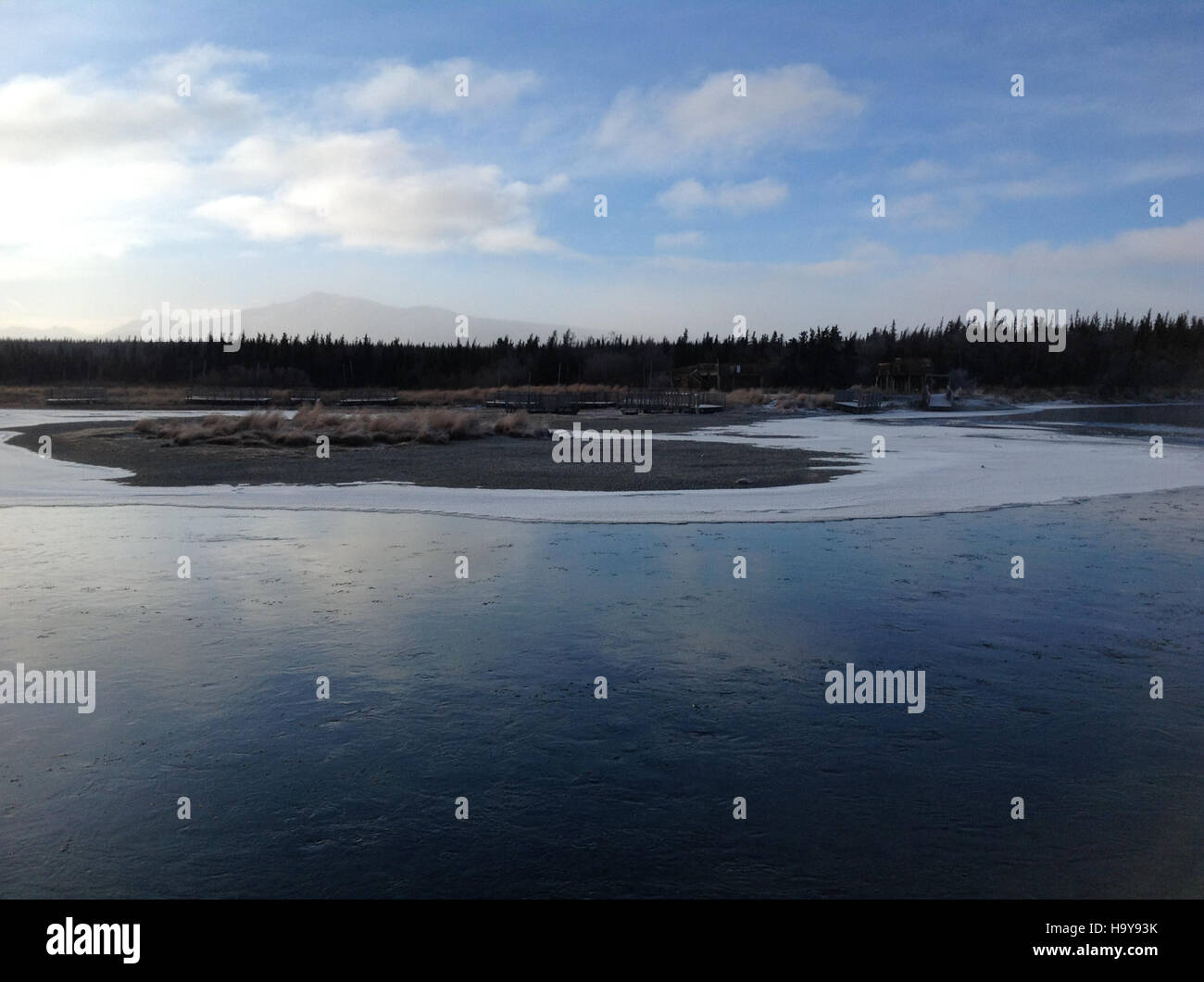 The Brooks River and Lower River Wildlife Viewing Platform in Katmai ...