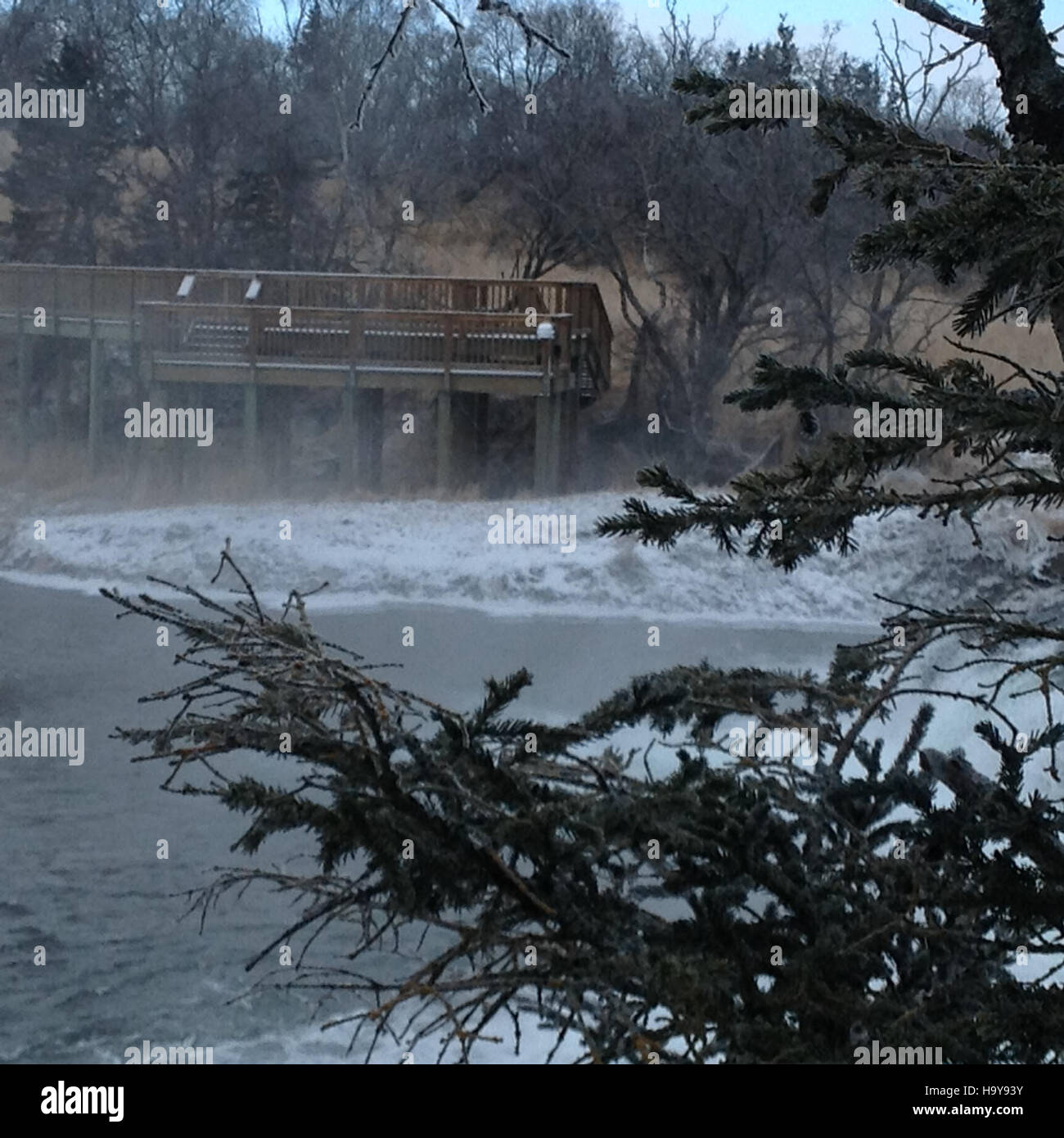 katmainps 12635736005 Brooks Falls Wildlife Viewing Platform Stock ...