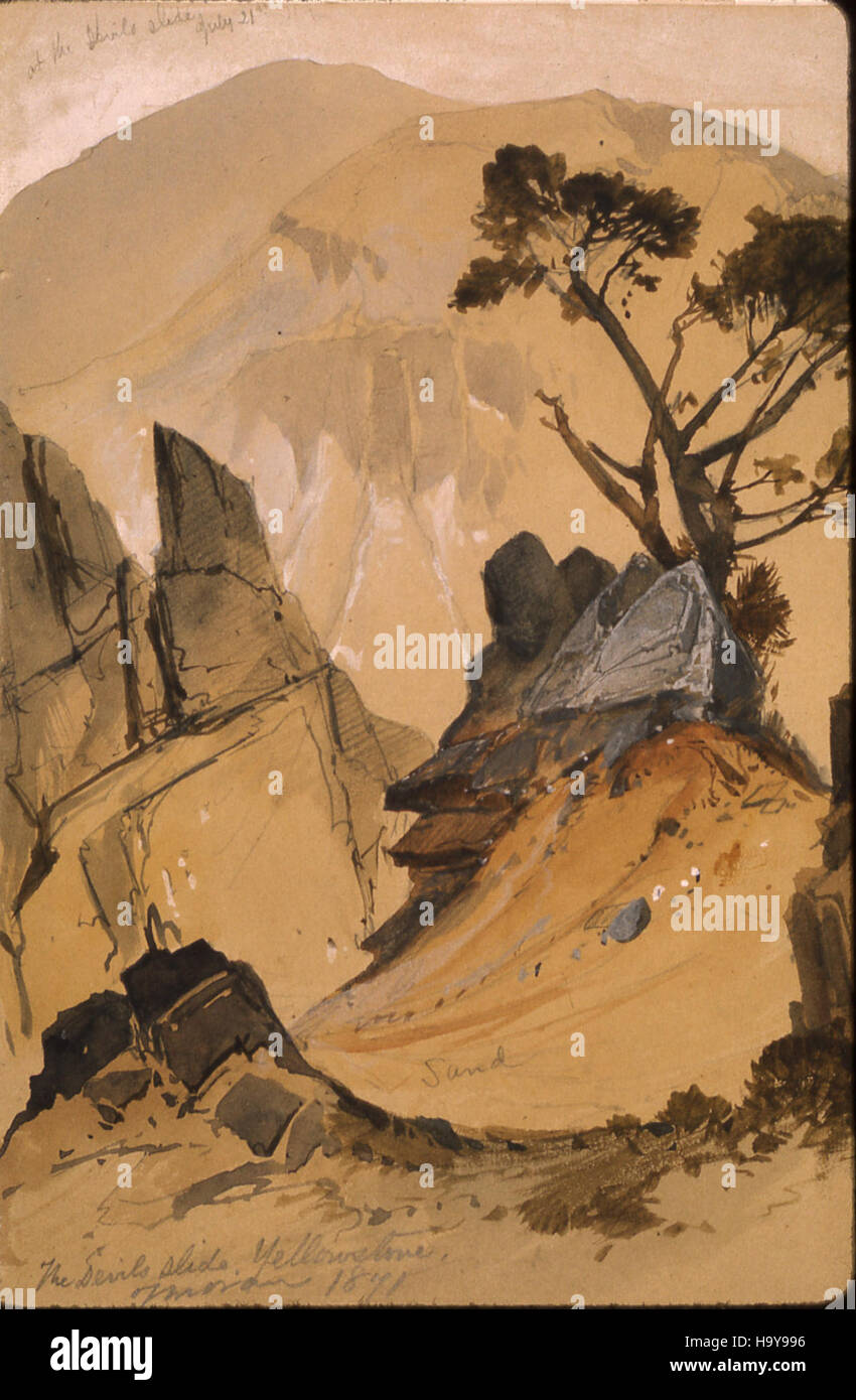 Devil’s Slide is a unique geological feature in Yellowstone National ...