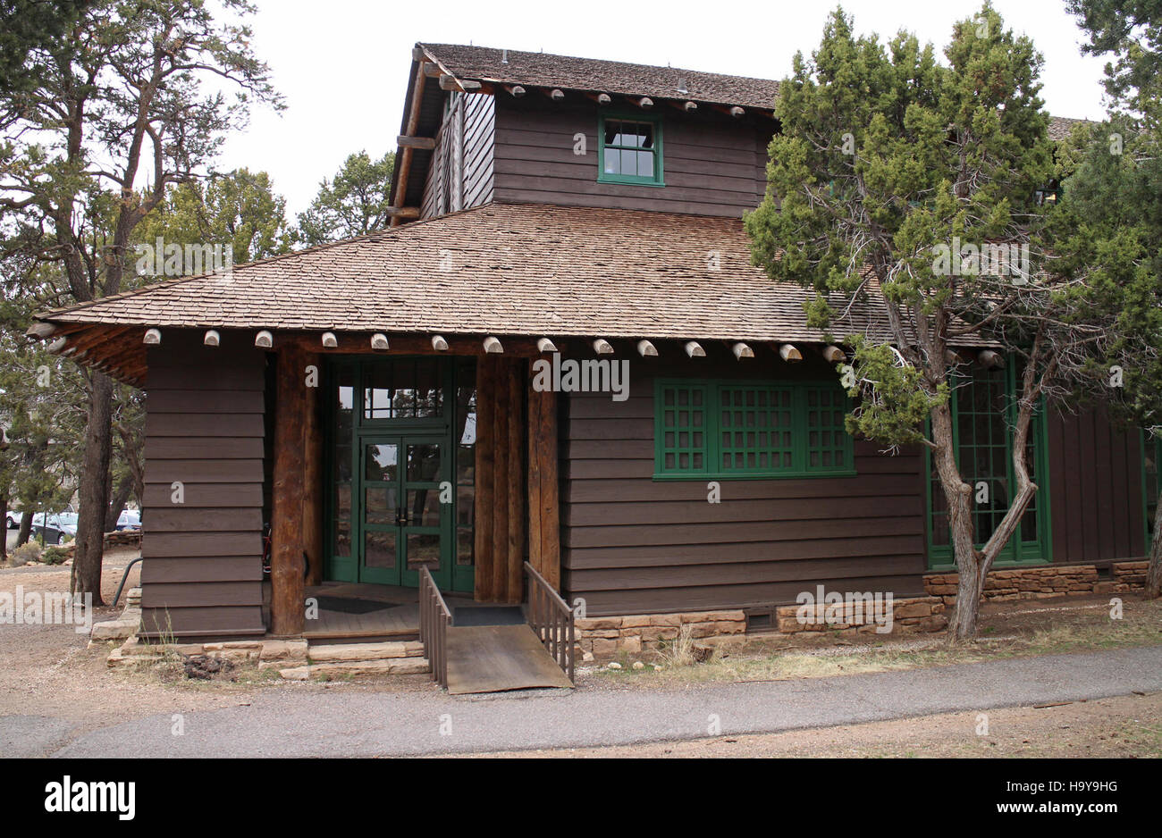 A historic image of the Civilian Conservation Corps (CCC) building ...