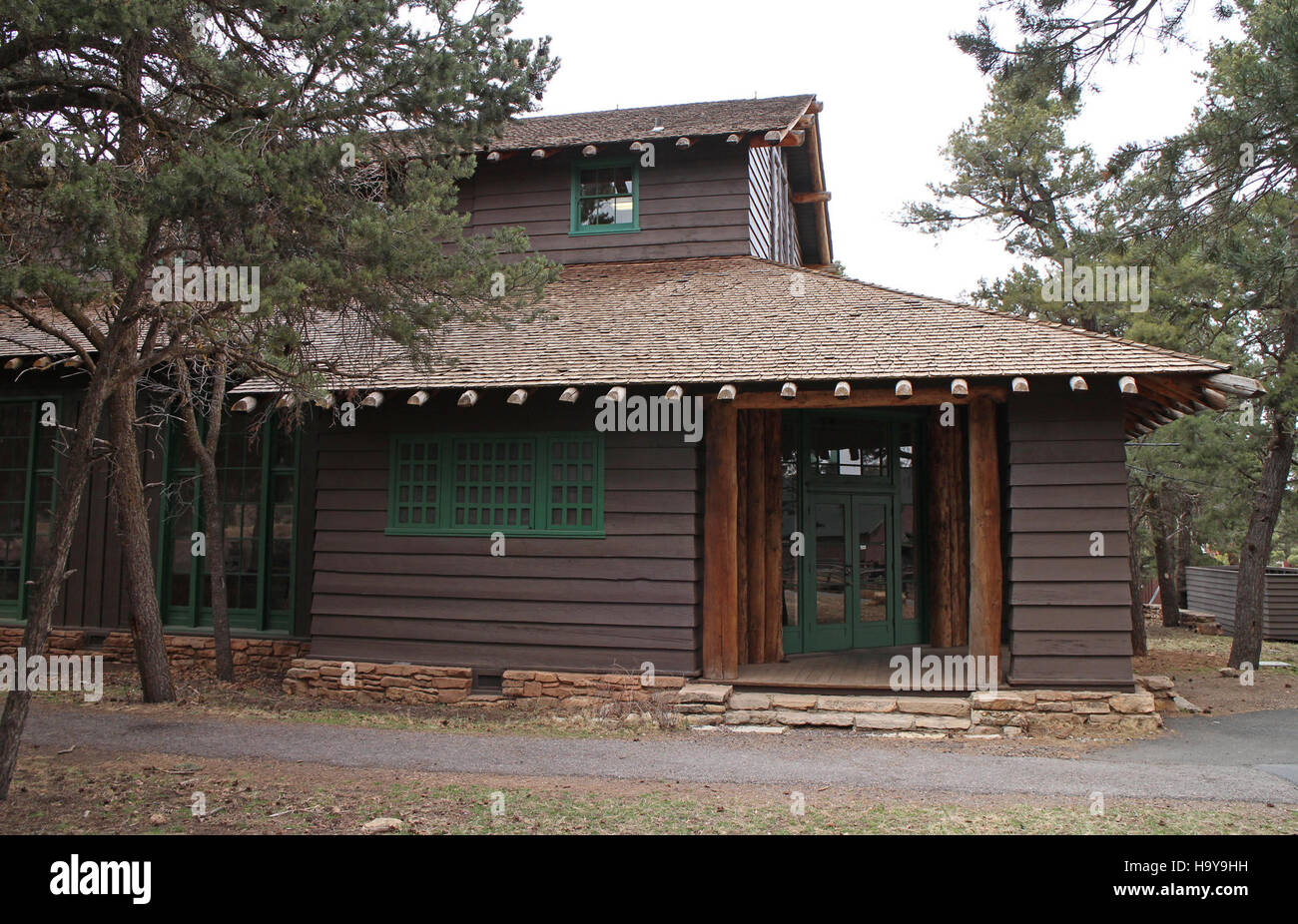 The Civilian Conservation Corps (CCC) community building at the South ...