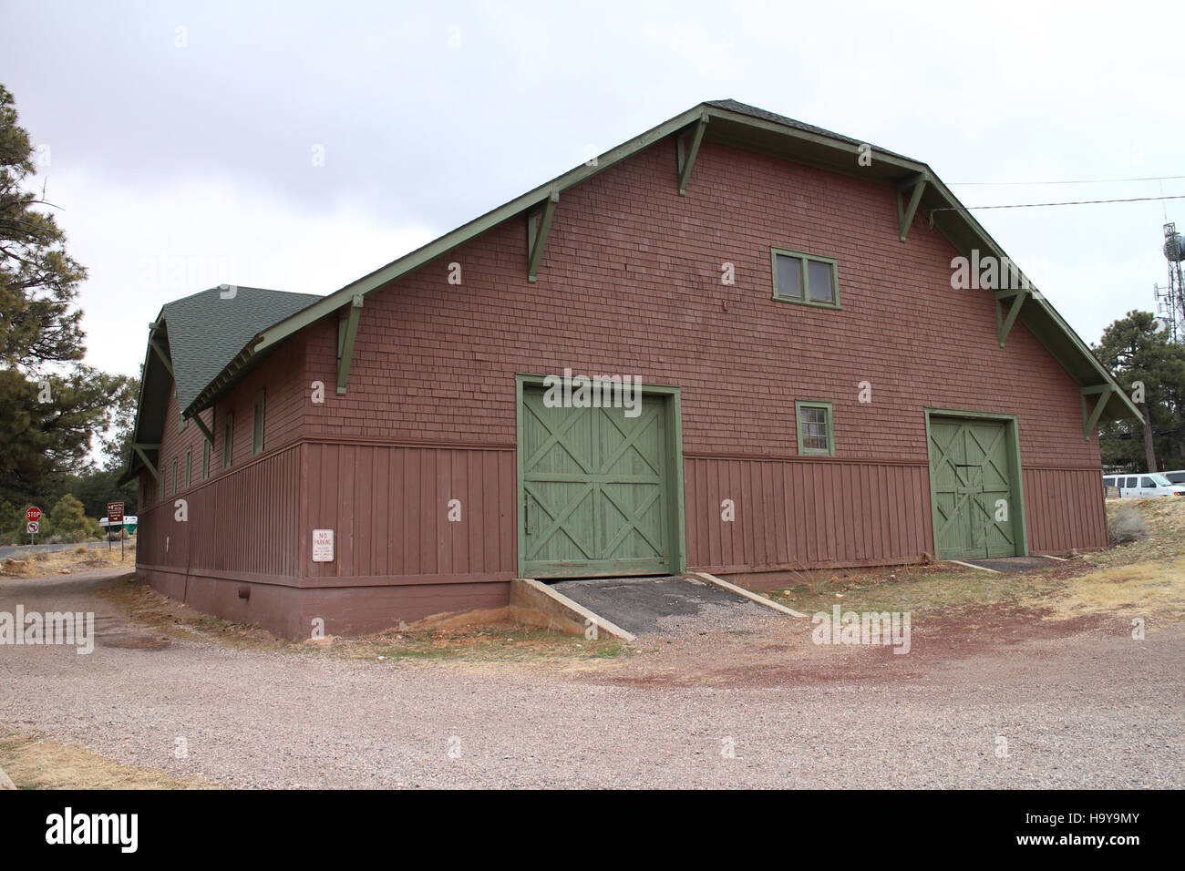 The Mule Barn at Grand Canyon National Park, a historic structure from ...