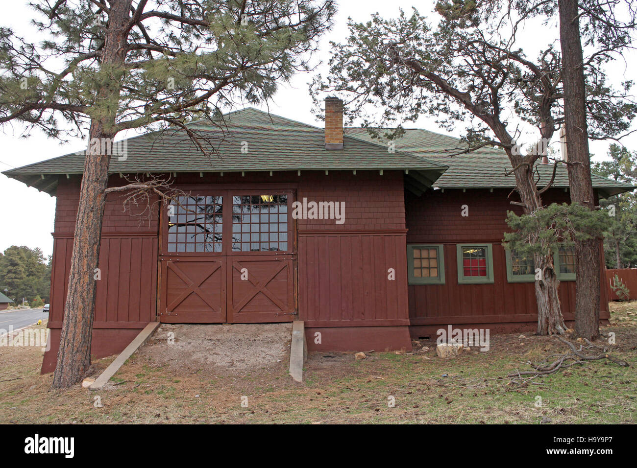 The Blacksmith Shop, built in 1914, is located in the Grand Canyon ...