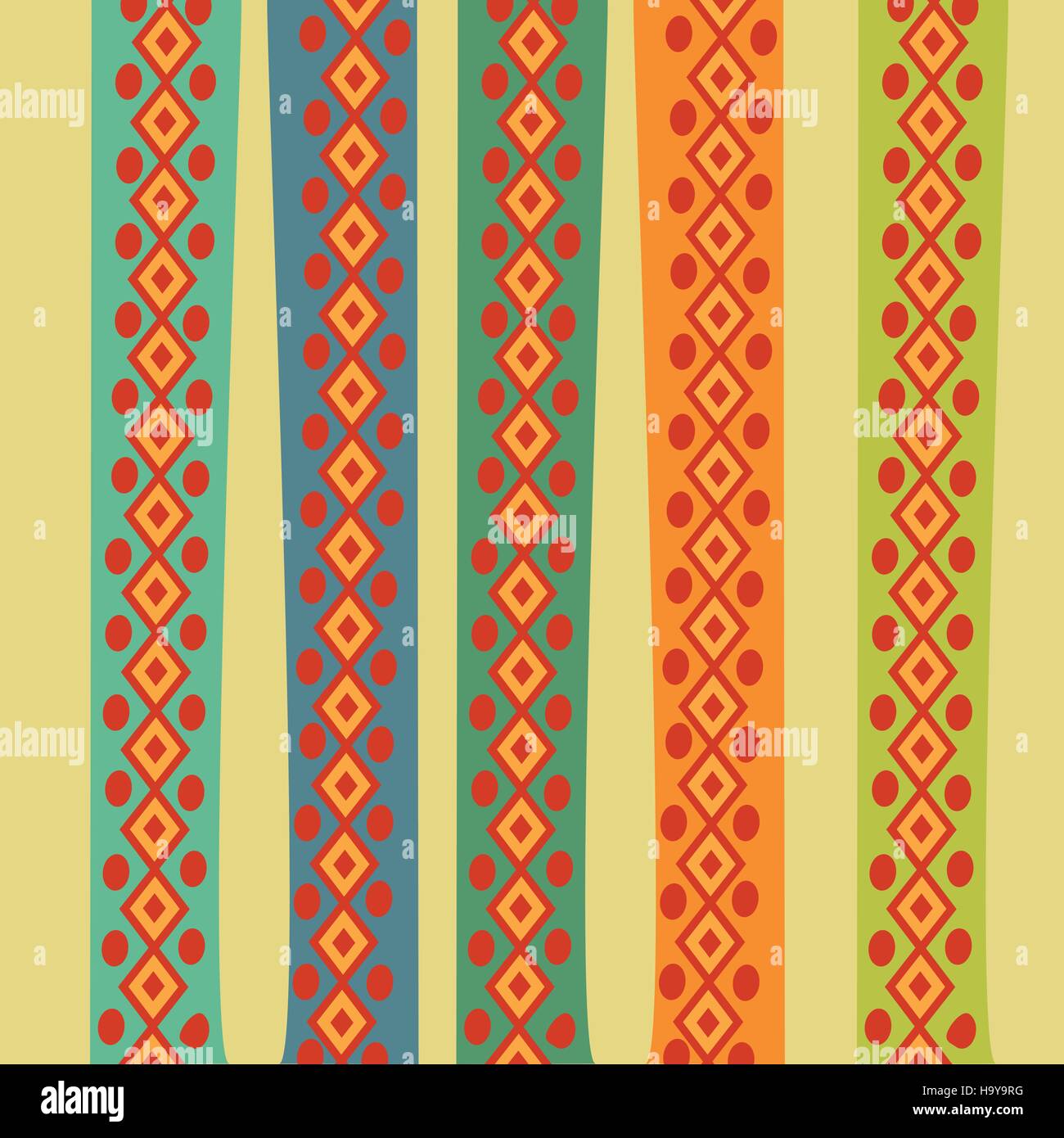Ethnic Abstract bright pattern background. Vector illustration Stock ...