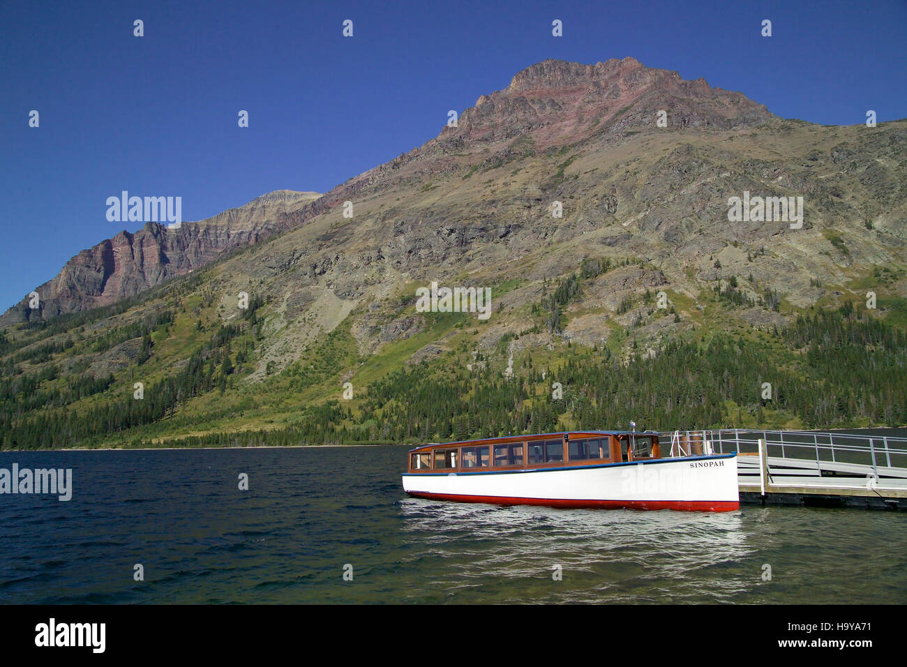 The Two Medicine Lake Boat Tour, located in Glacier National Park ...