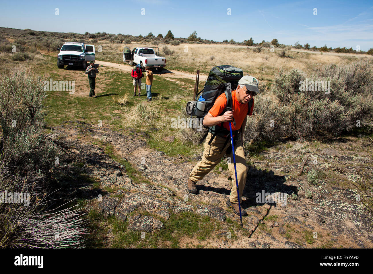 This image captures the beginning of a backpacking expedition through ...