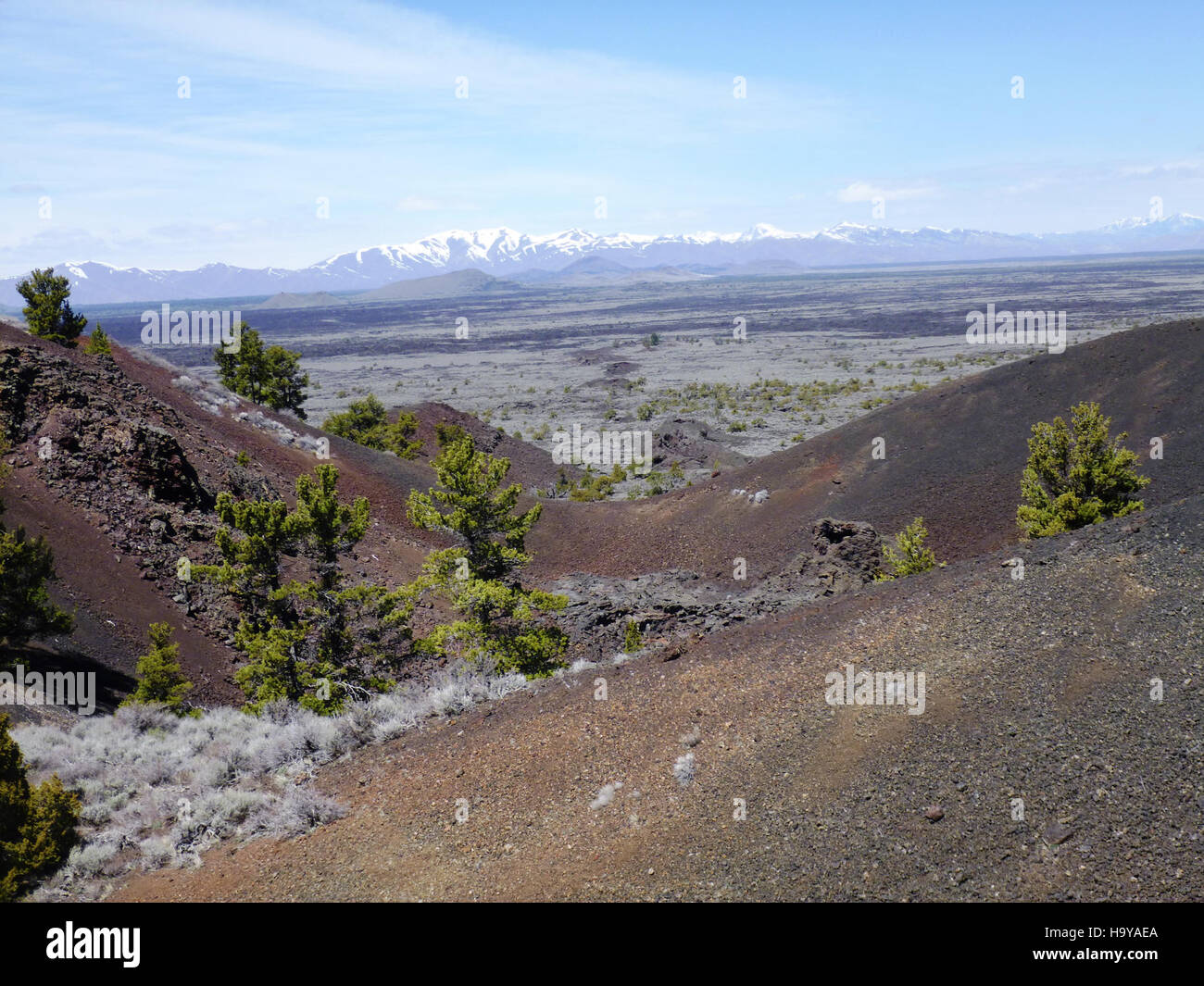A view from Blacktail Butte in the Craters of the Moon National ...