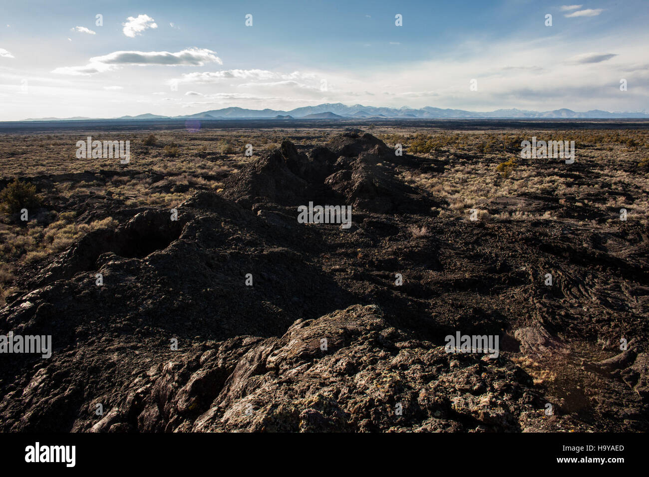 Craters of the Moon National Monument in Idaho is a volcanic landscape ...