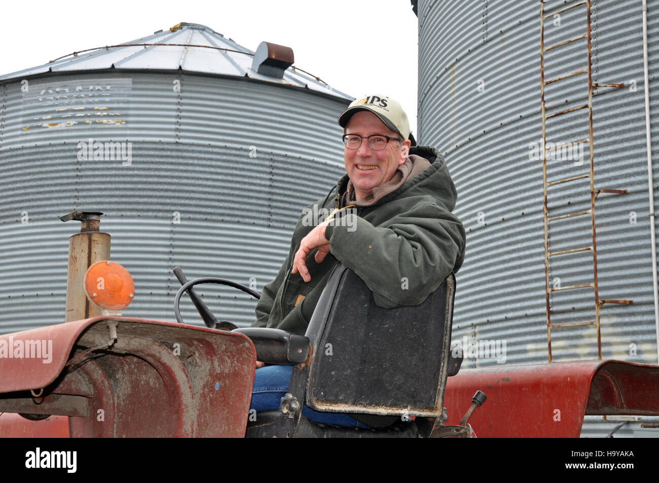 usdagov 19299626771 David Petersen at his farm Stock Photo - Alamy
