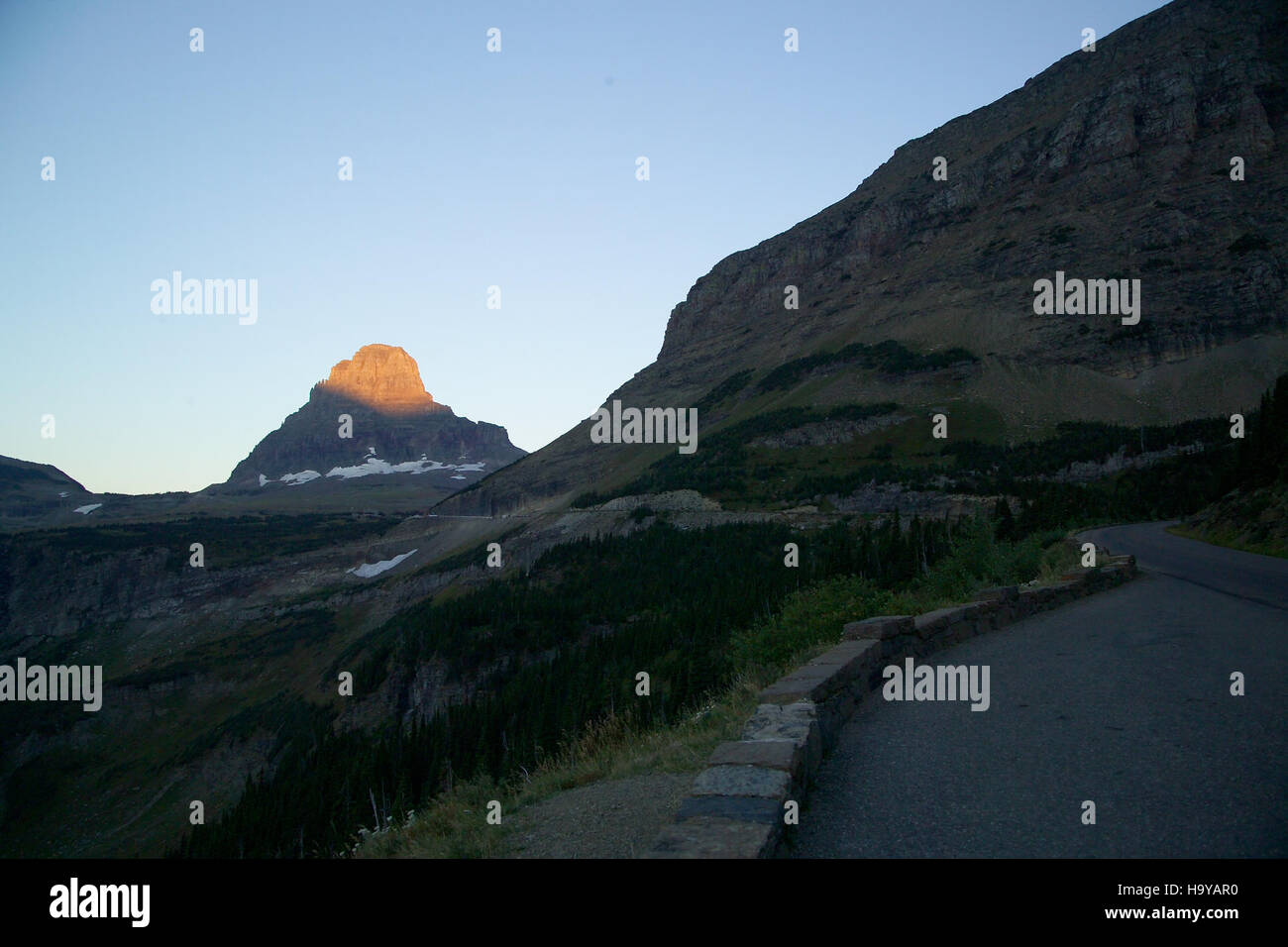 Clements Mountain, located in Glacier National Park, is a prominent ...