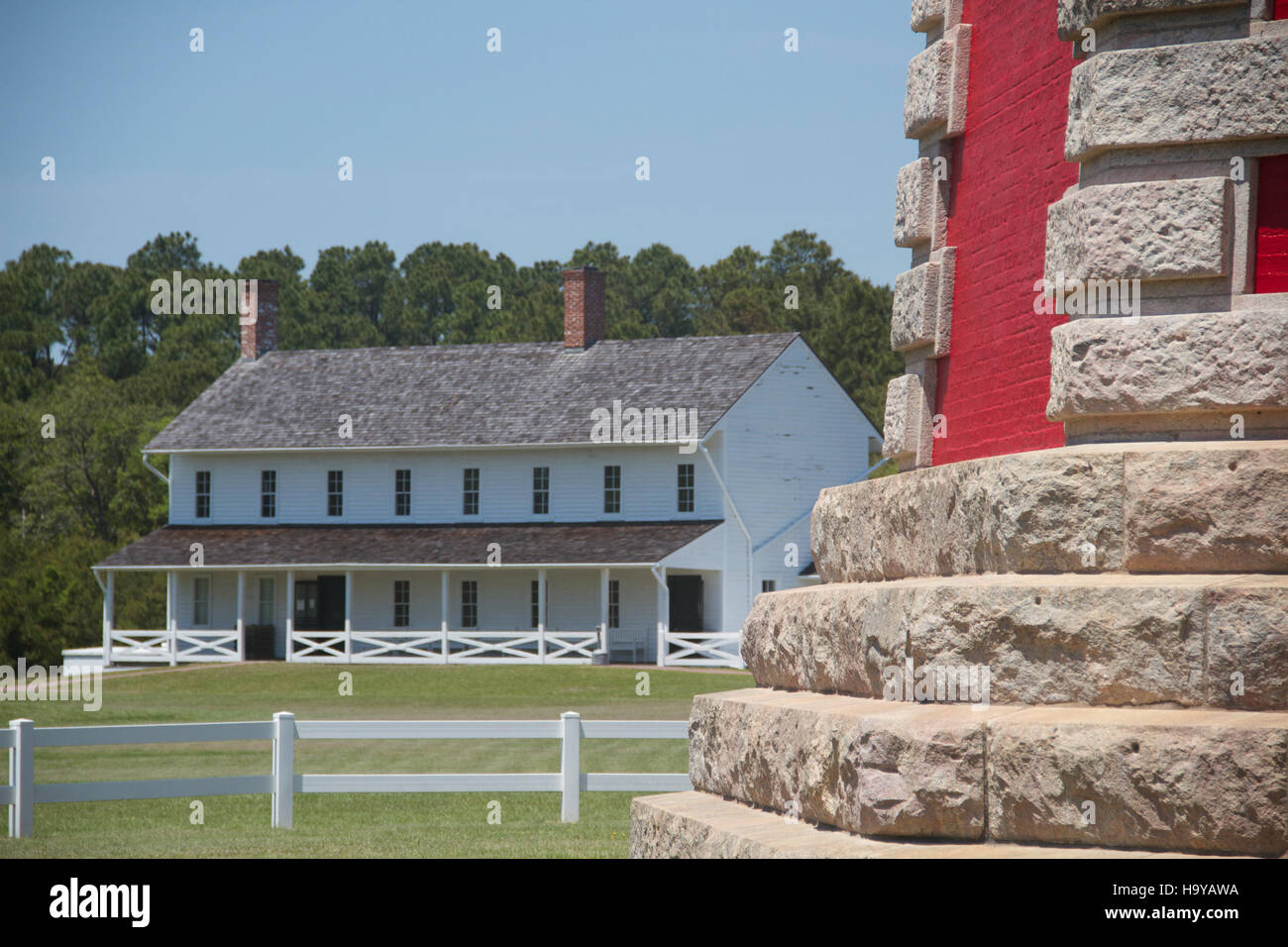 This image captures the Double Keepers' Quarters at Cape Hatteras ...