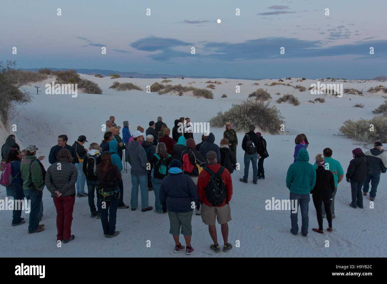A full moon hike led by Becky at a National Park offers a unique ...