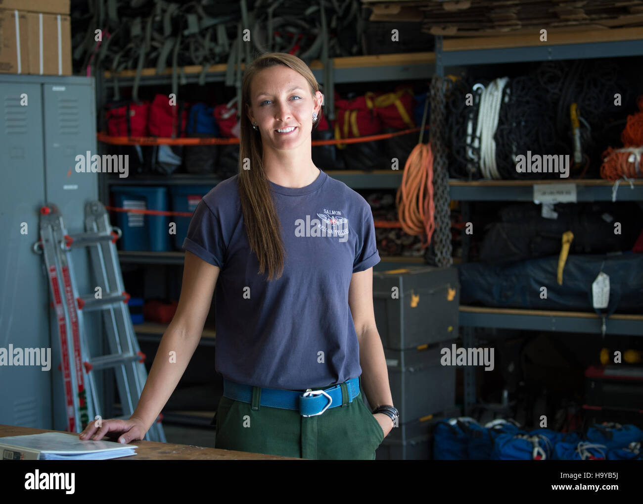 The USDA Forest Service conducts specialized aerial firefighter rope ...