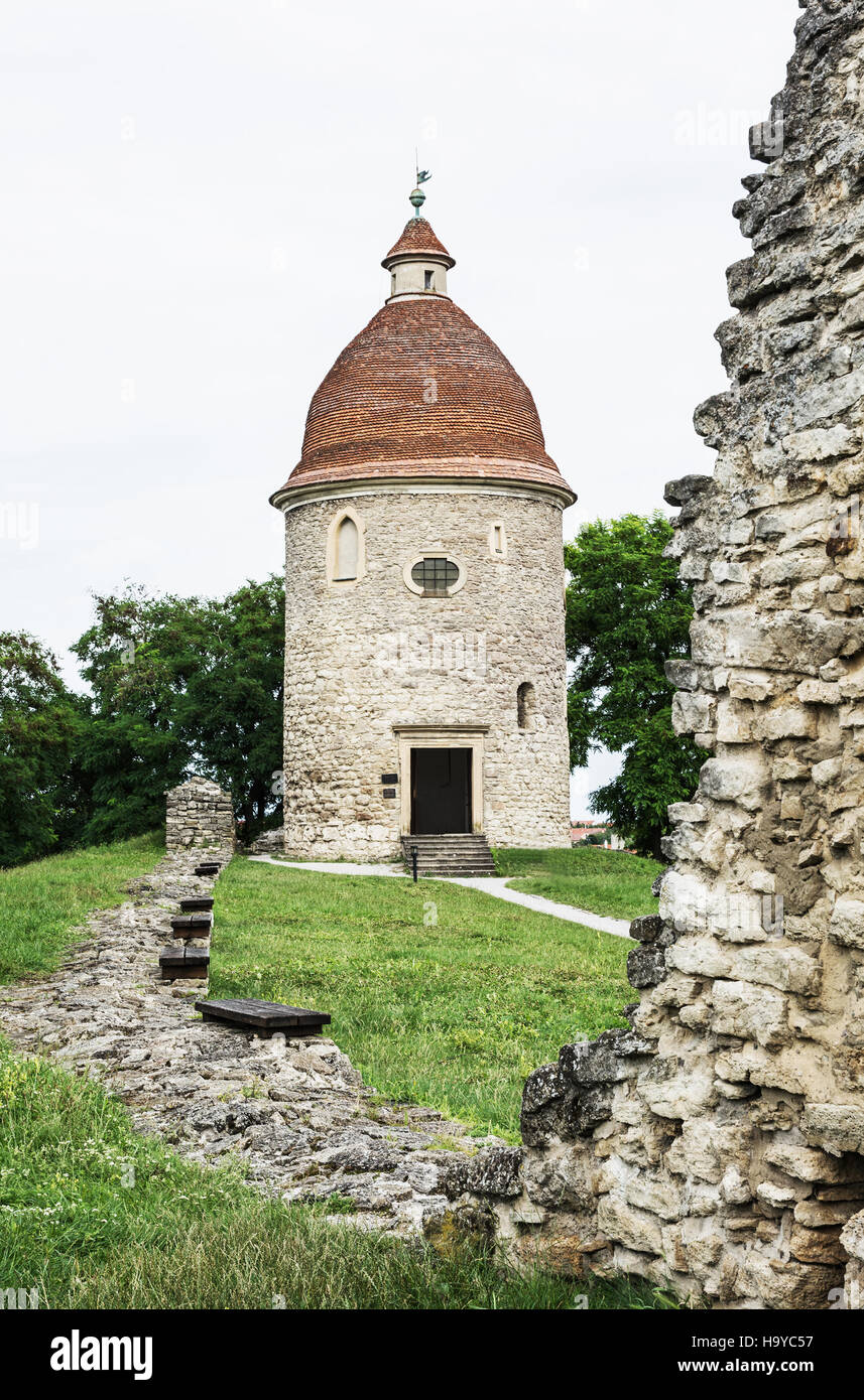 Romanesque rotunda in Skalica, Slovak republic. Architectural theme ...