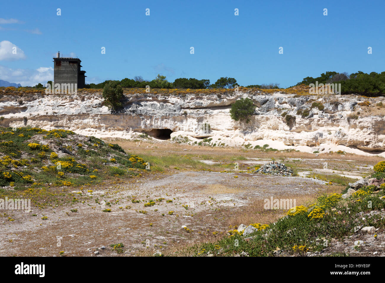 The quarry where prison inmates had to work breaking rocks, Robben ...