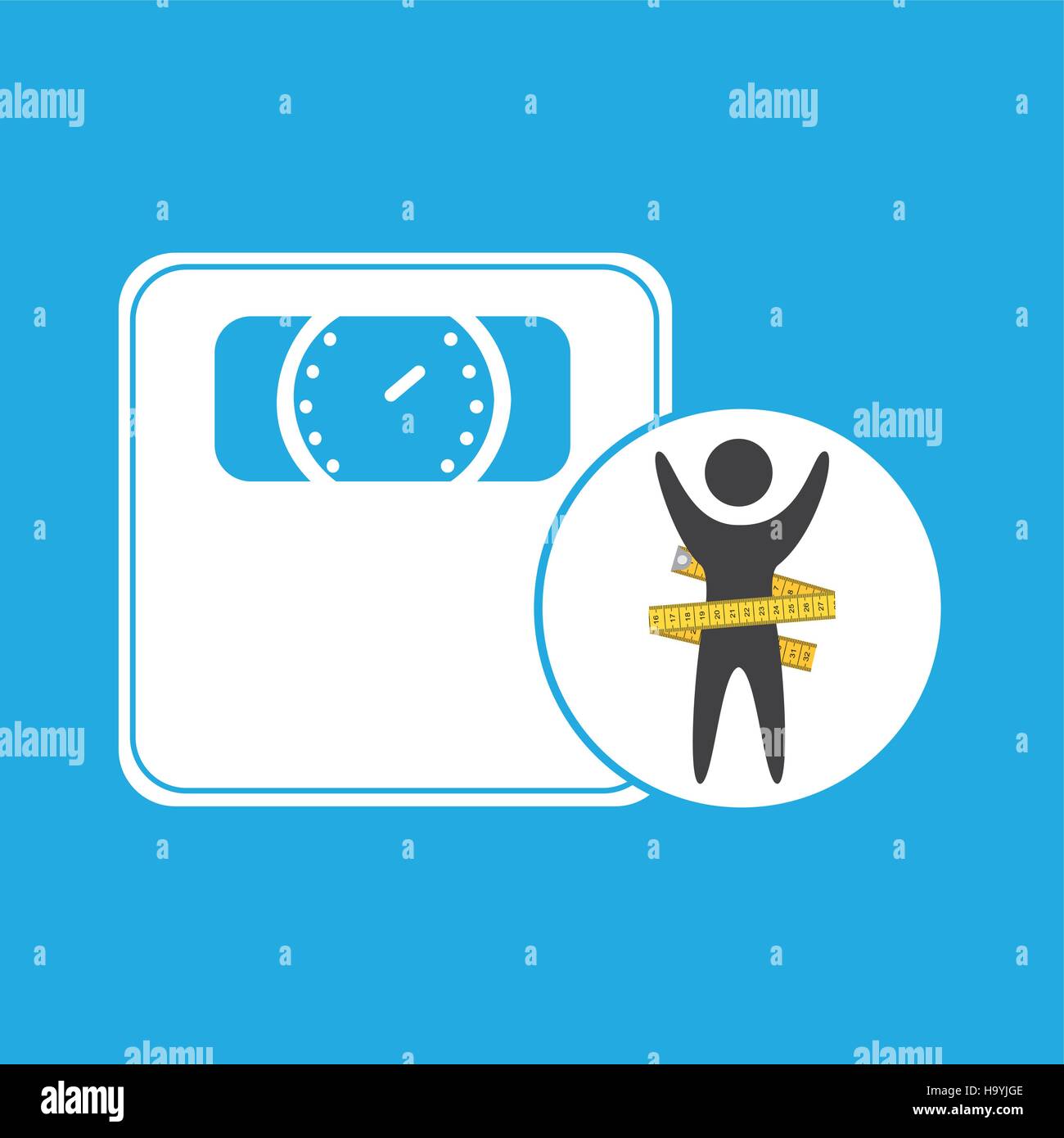 lose weight concept weight scale icon vector illustration eps 10 Stock ...