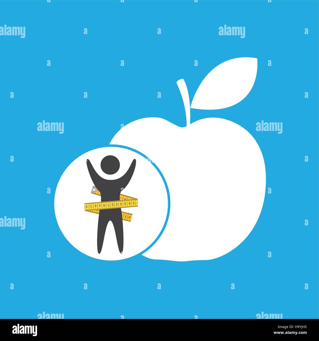lose weight concept health food vector illustration eps 10 Stock Vector ...