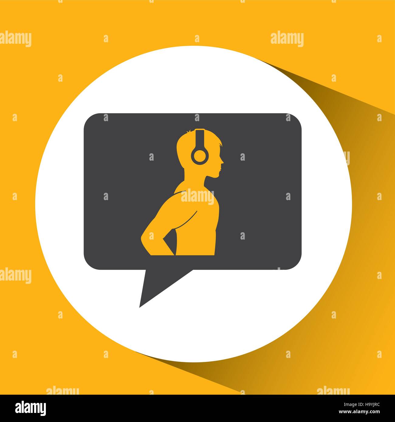 man music sport emblem laurel branch vector illustration eps 10 Stock ...