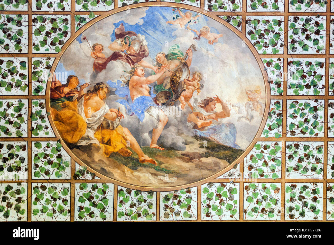 Baroque ceiling painting hi-res stock photography and images - Alamy