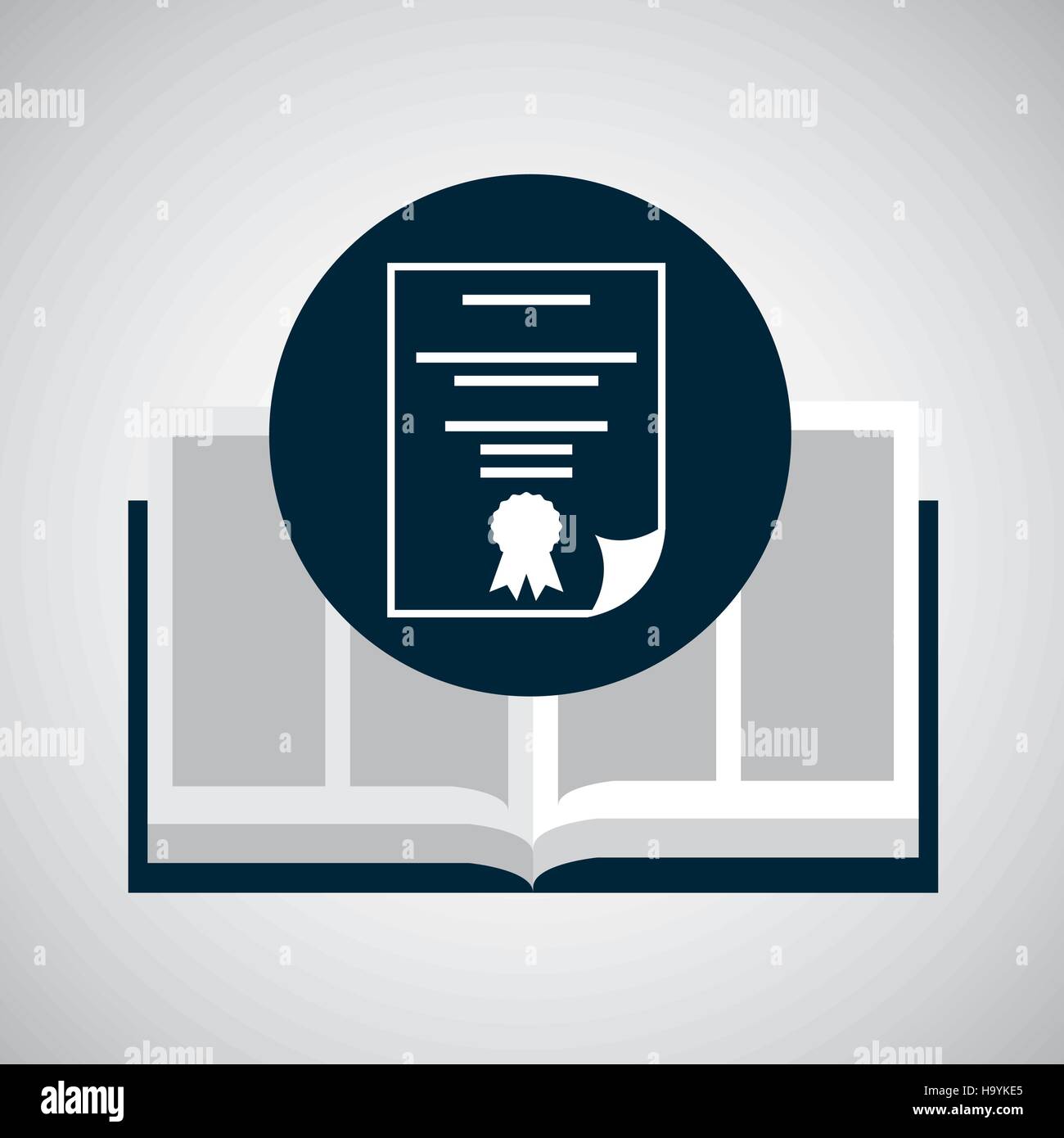 education opened book diploma icon vector illustration eps 10 Stock ...