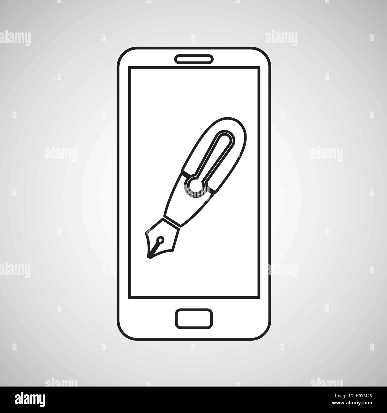 College student using mobile phone Stock Vector Images - Alamy