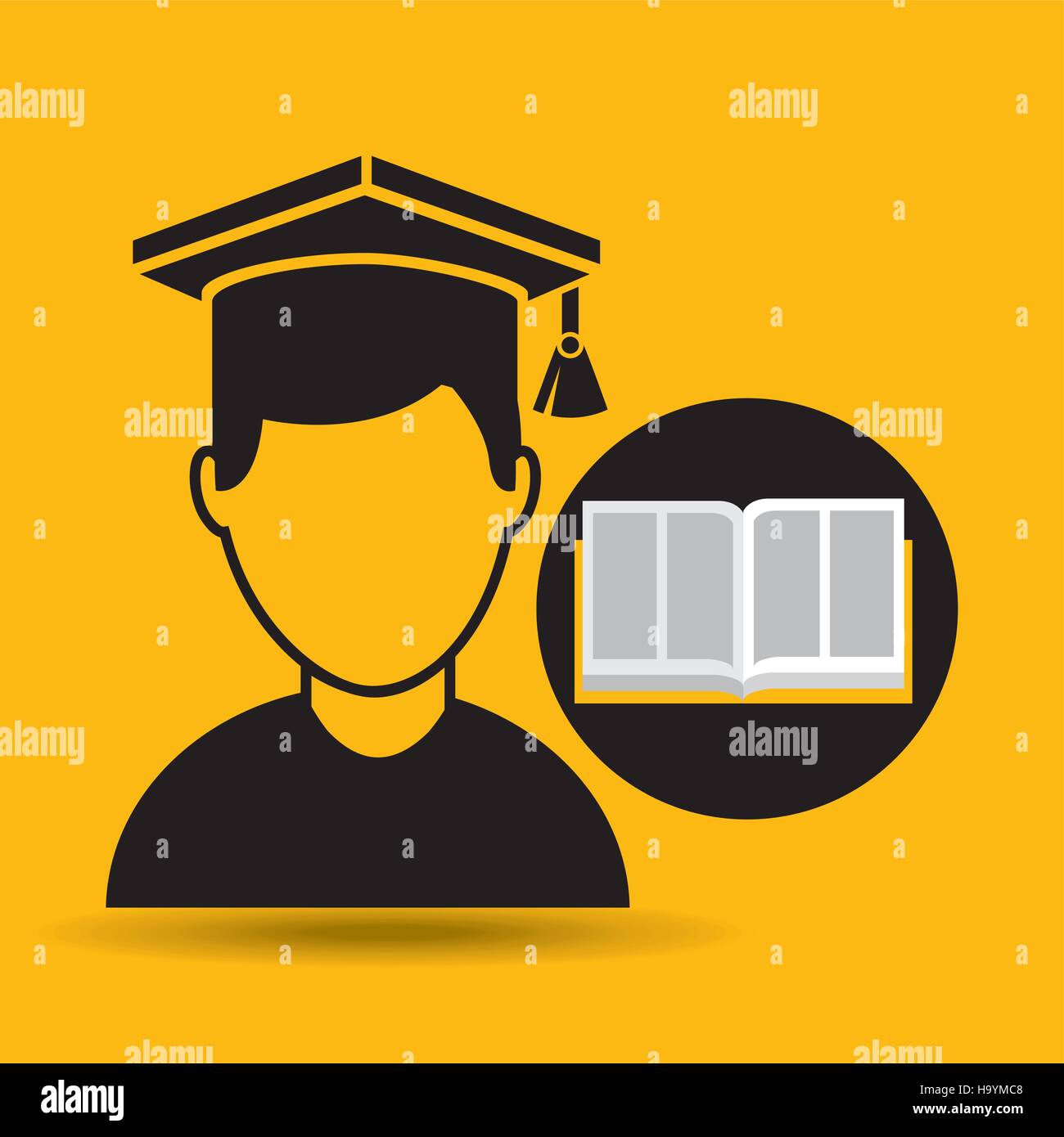 education opened book boy character vector illustration eps 10 Stock ...