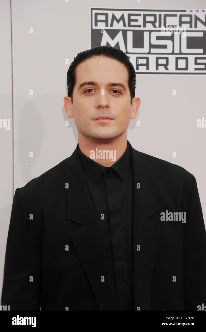 G-Eazy arrives at the 2016 American Music Awards at Microsoft Theater ...