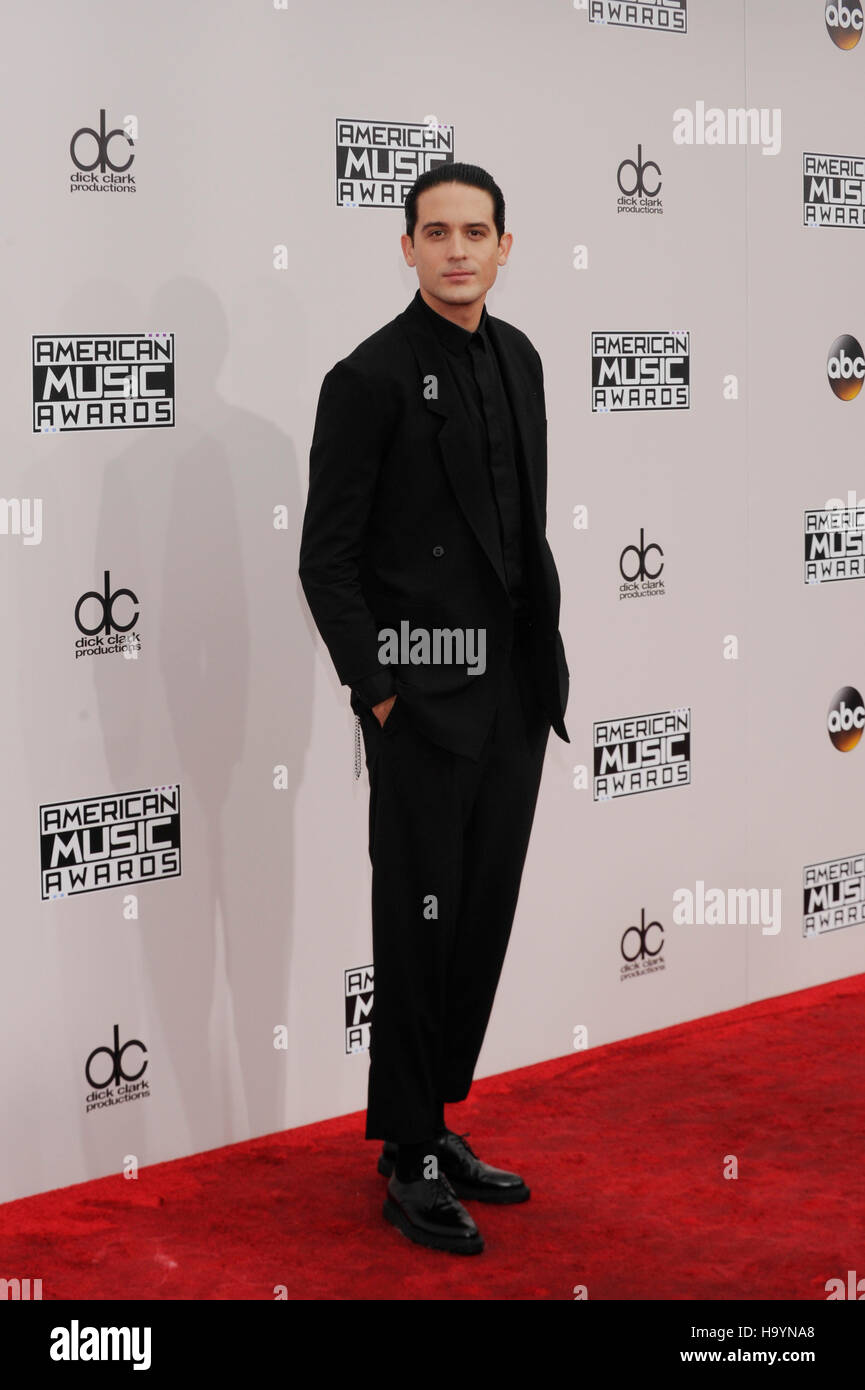 G-Eazy arrives at the 2016 American Music Awards at Microsoft Theater ...