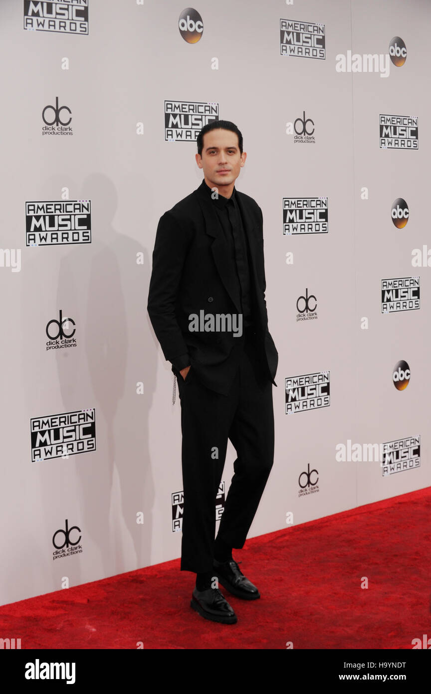 G-Eazy arrives at the 2016 American Music Awards at Microsoft Theater ...
