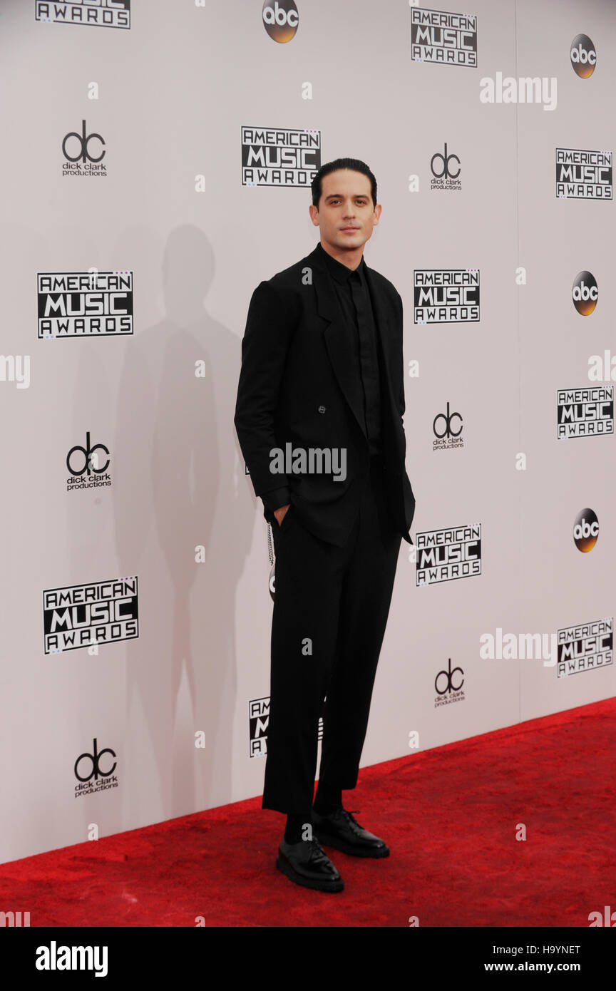 G-Eazy arrives at the 2016 American Music Awards at Microsoft Theater ...