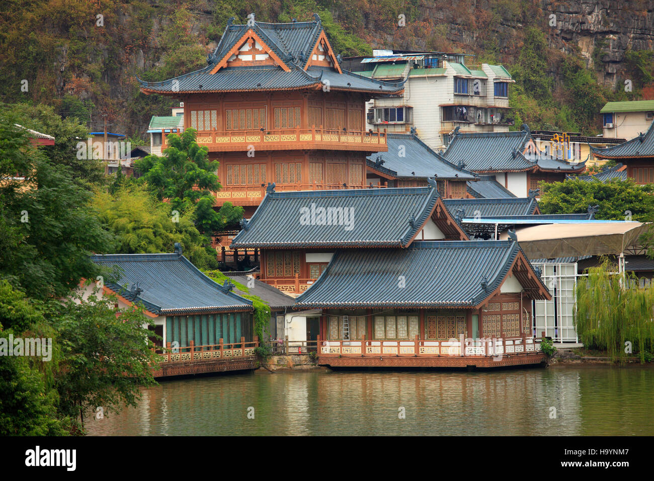 China, Guangxi, Guilin, Song City, Mulong Lake Stock Photo - Alamy