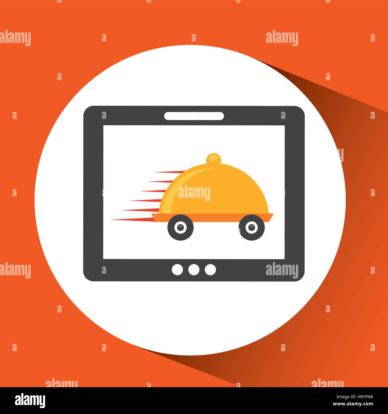 Digital Tablet Food Service Order Stock Vector Images - Alamy