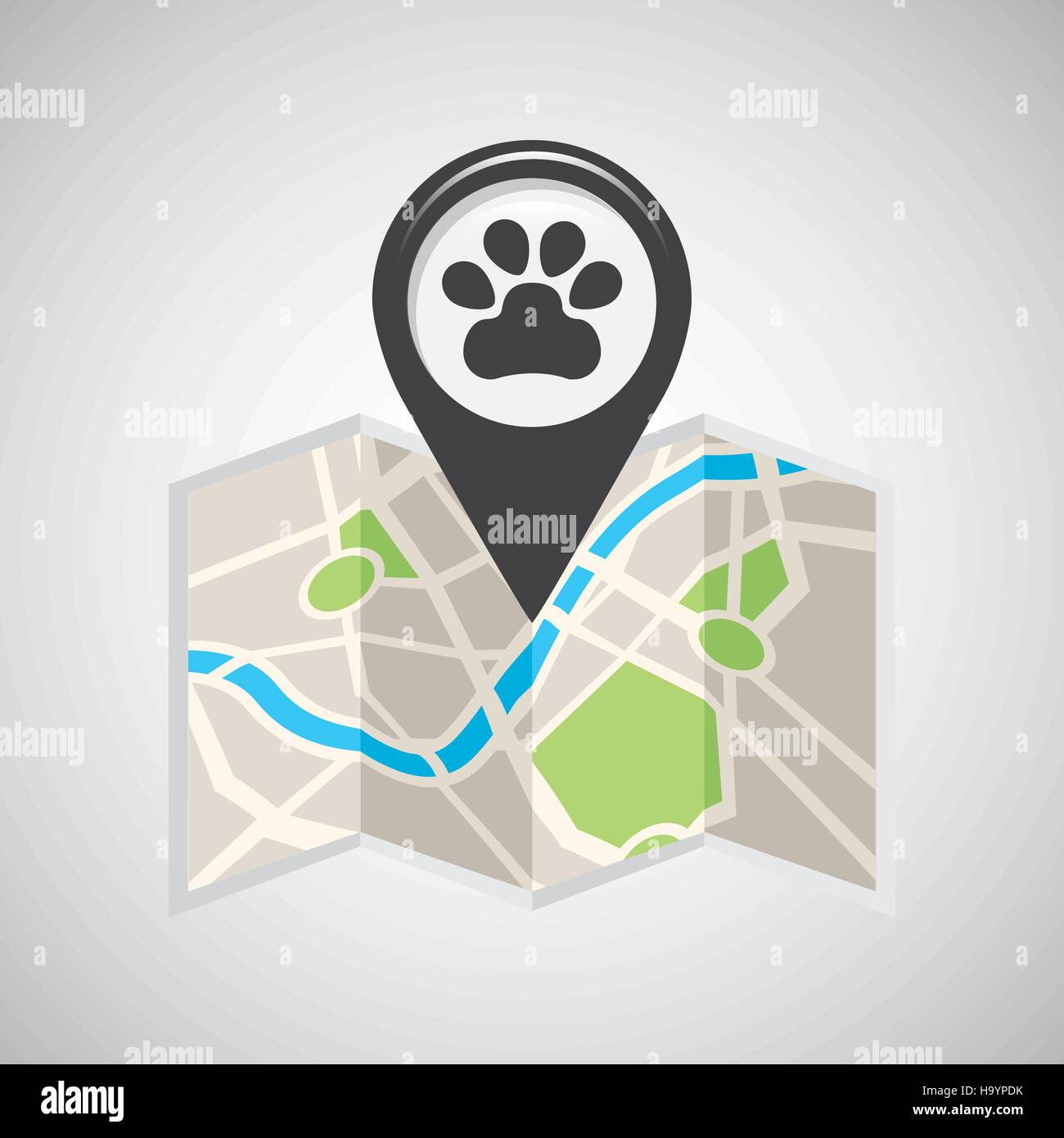 veterinary map pin pointer design vector illustration eps 10 Stock ...