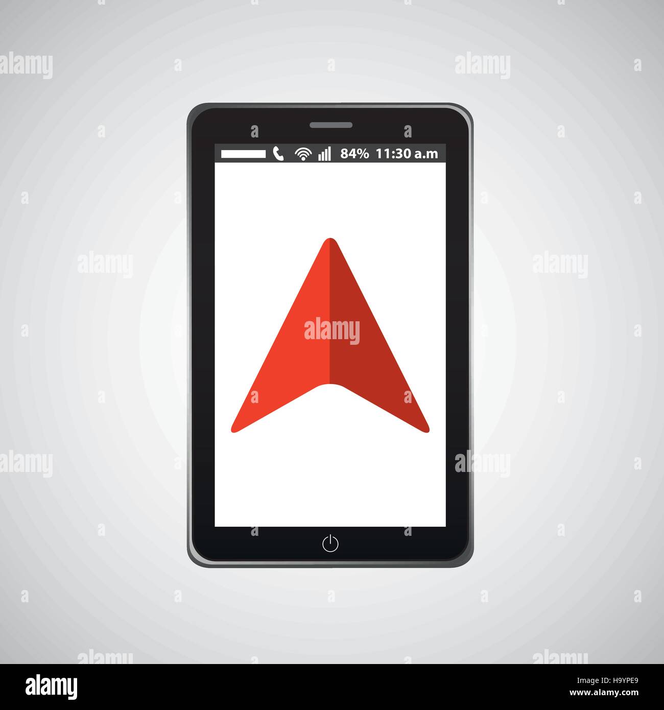 cursor mobile phone navigation vector illustration eps 10 Stock Vector ...