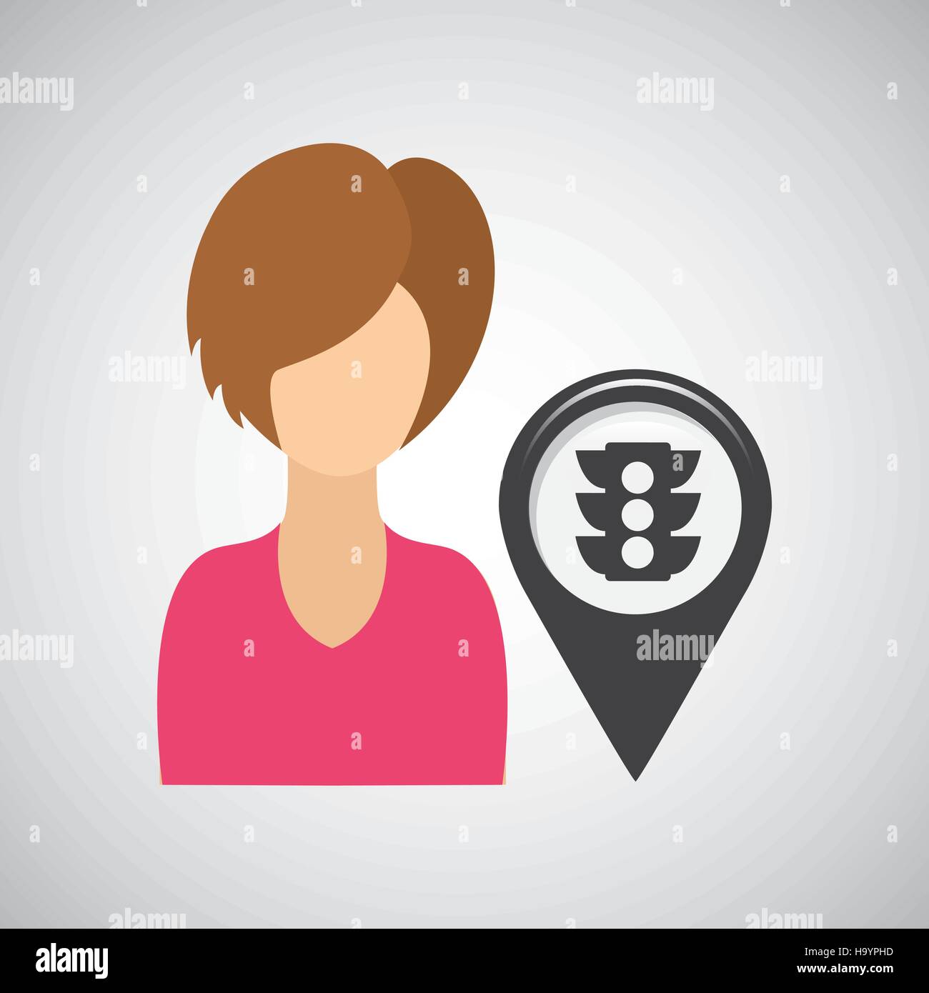 Pedestrian Crossing Light Signal Stock Vector Images - Alamy