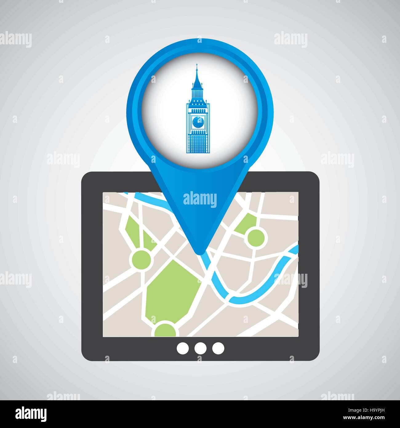 Big ben and road sign Stock Vector Images - Alamy