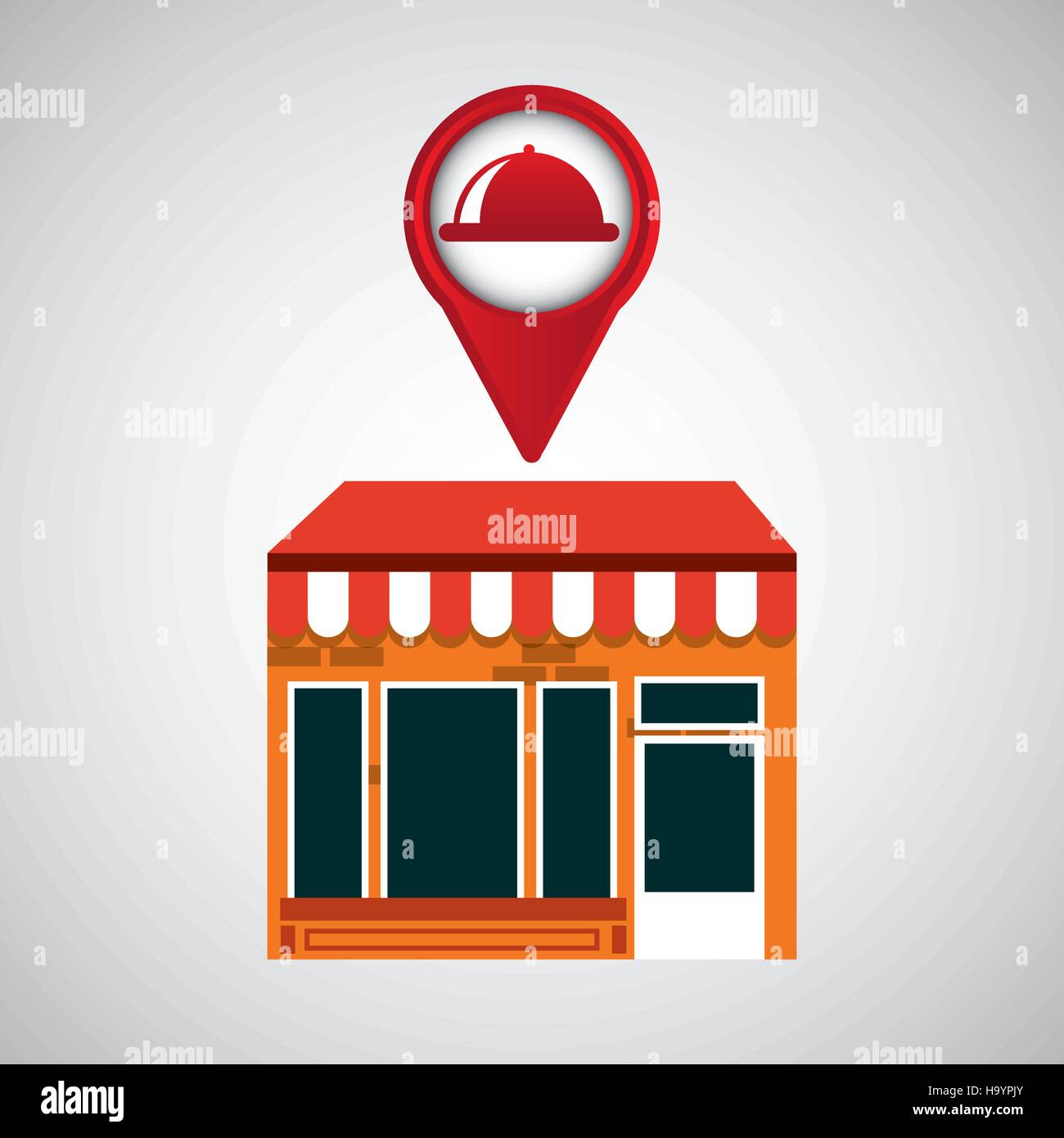 Pizza place icon vector vectors hi-res stock photography and images - Alamy