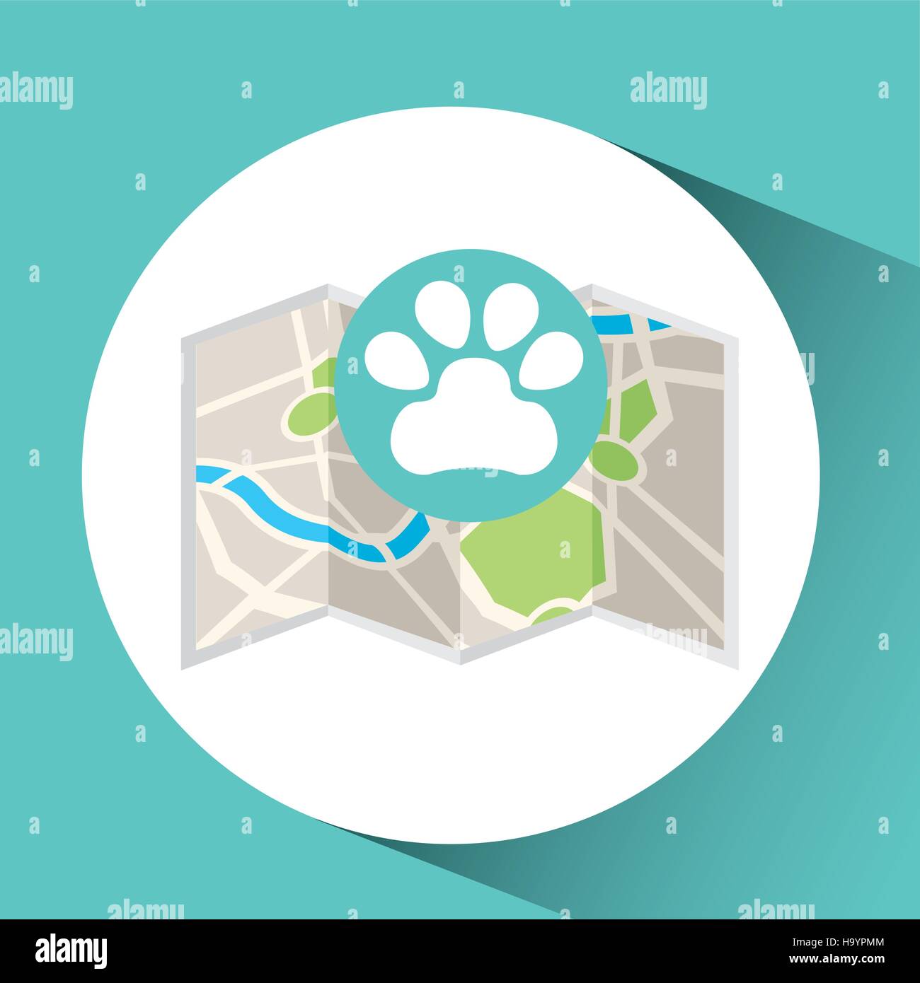 veterinary map pin pointer design vector illustration eps 10 Stock ...