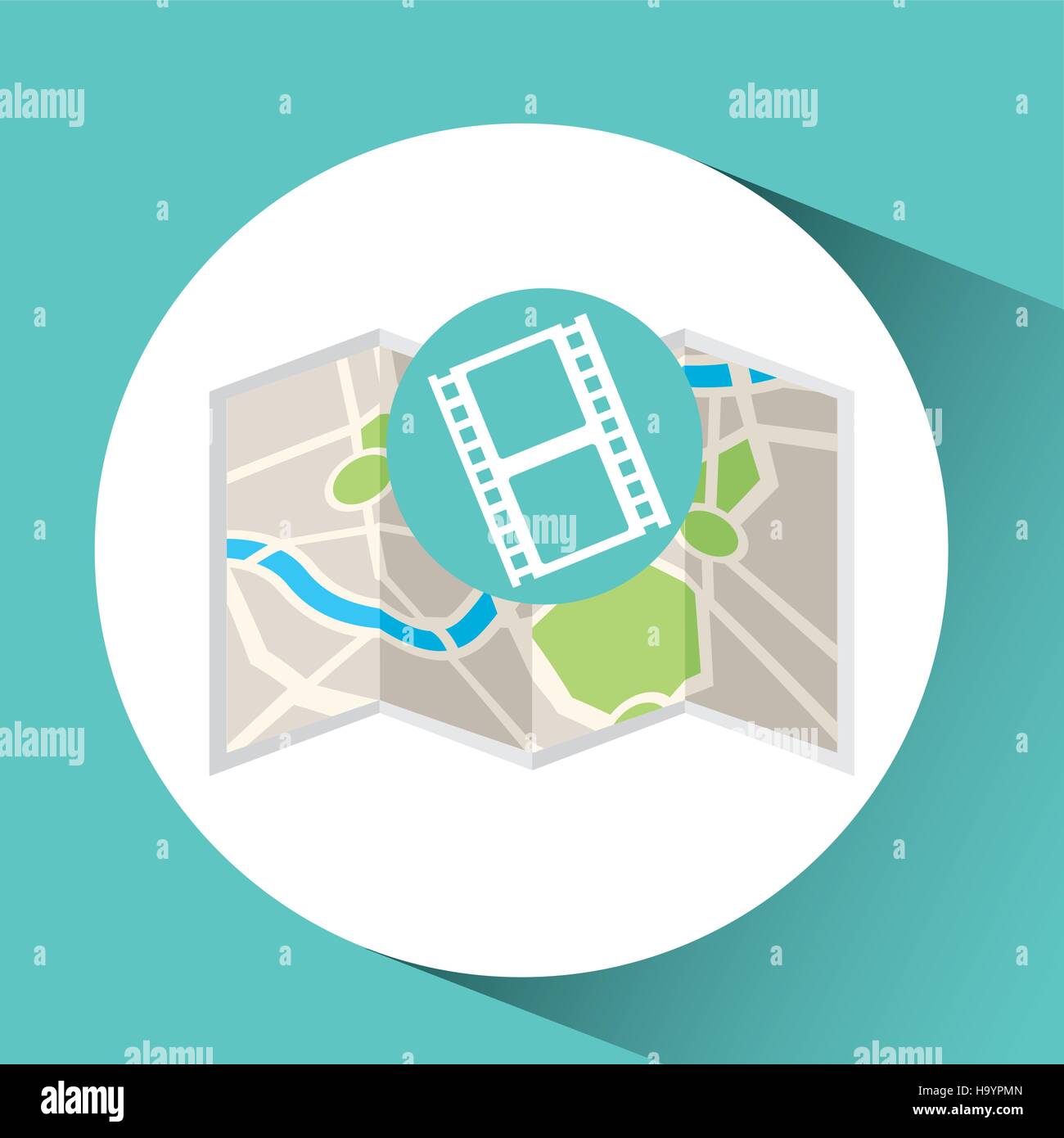 Movie destination Stock Vector Images - Alamy