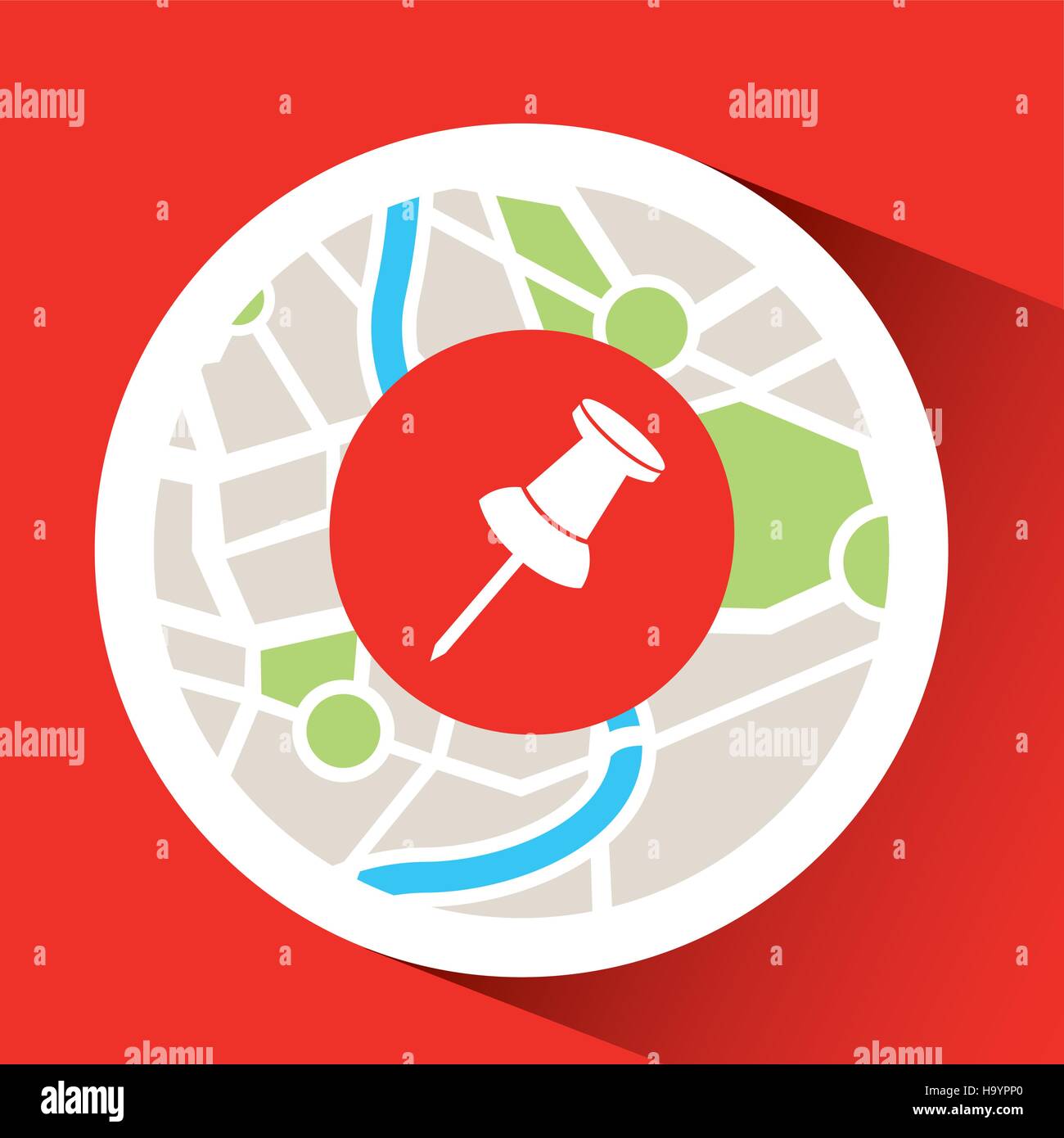 pointer laptop map gps vector illustration eps 10 Stock Vector Image ...