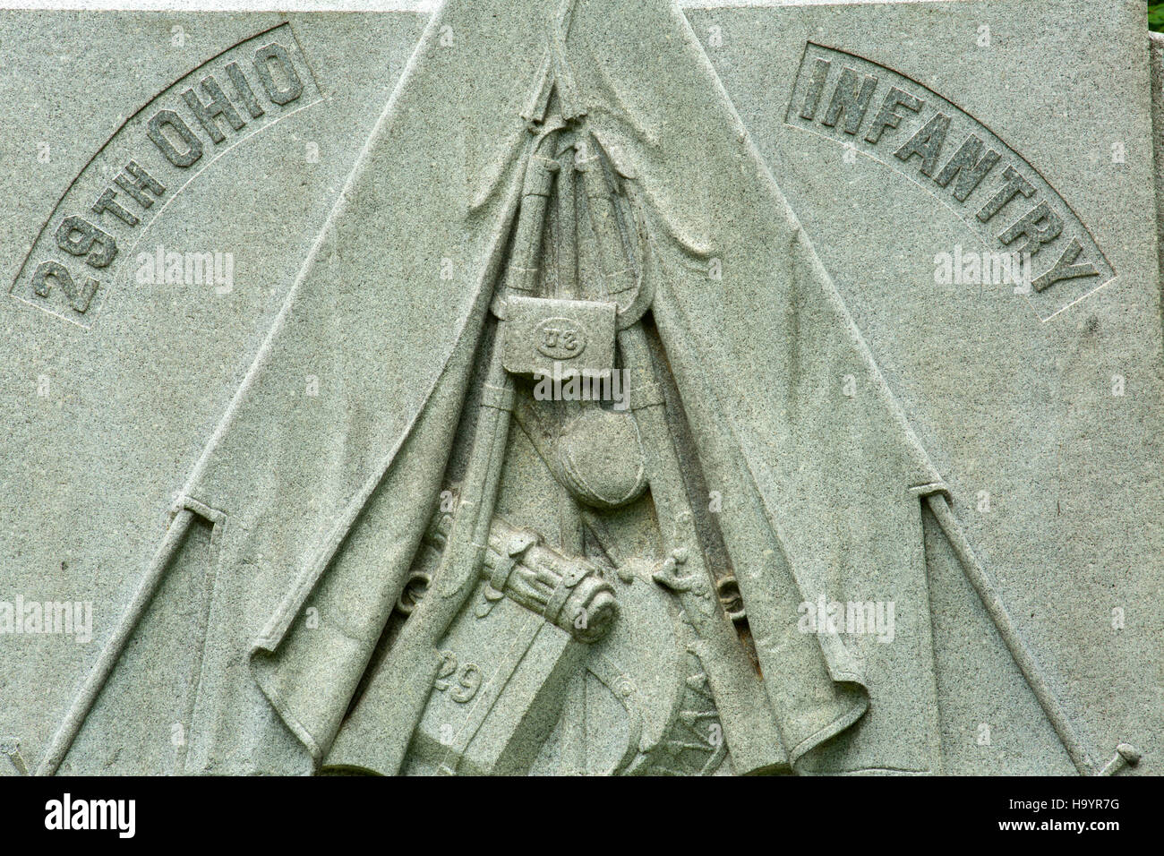 28th Ohio Infantry monument, Gettysburg National Military Park ...