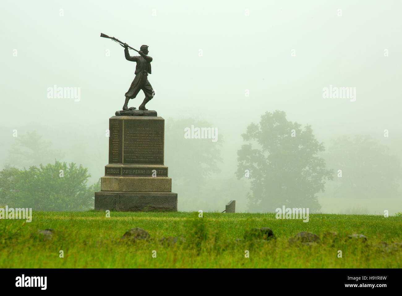 72nd Pennsylvania Infantry monument, Gettysburg National Military Park ...