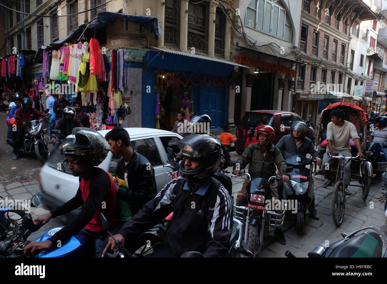 people prepare for the tihkal ceremony in kathmandu, nepal in nov. 2016 ...
