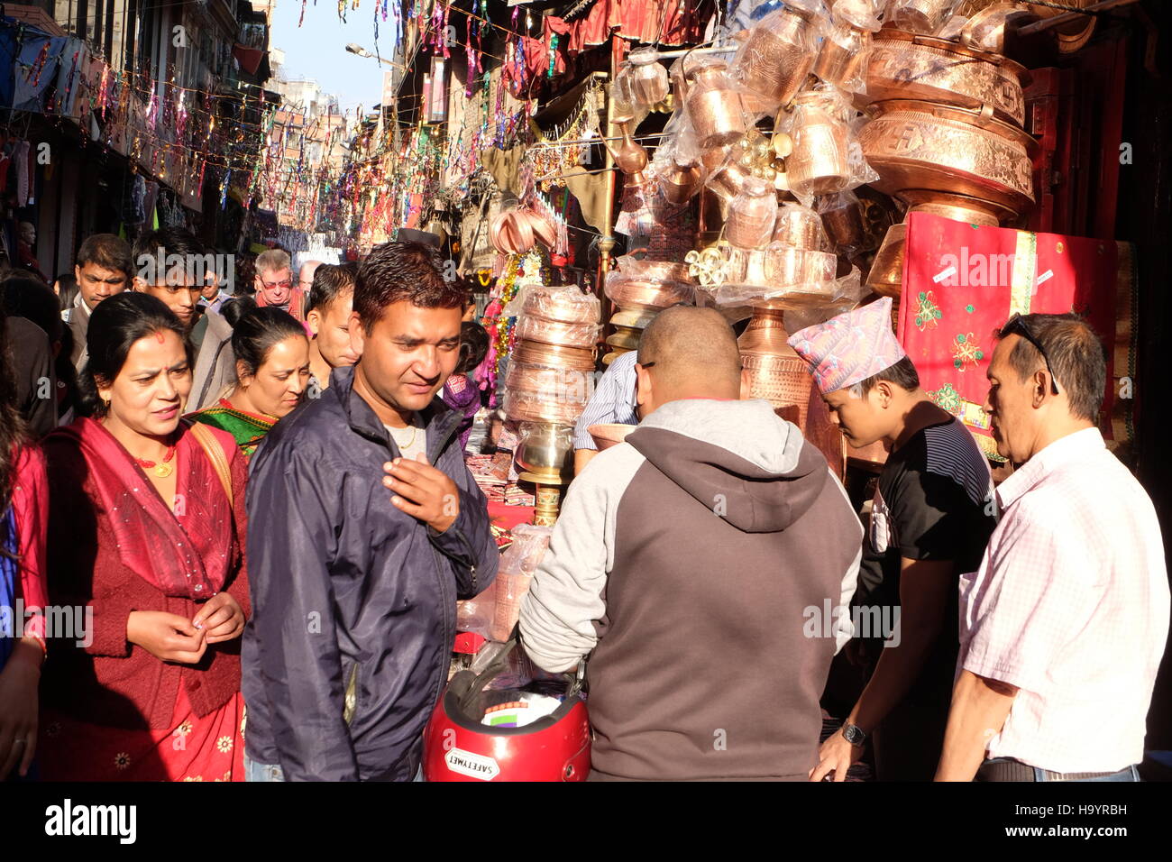 people prepare for the tihkal ceremony in kathmandu, nepal in nov. 2016 ...