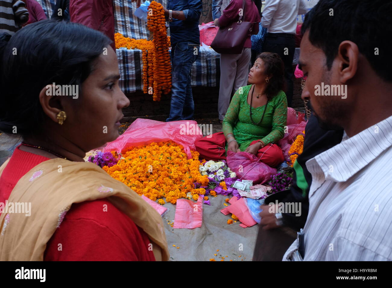 people prepare for the tihkal ceremony in kathmandu, nepal in nov. 2016 ...