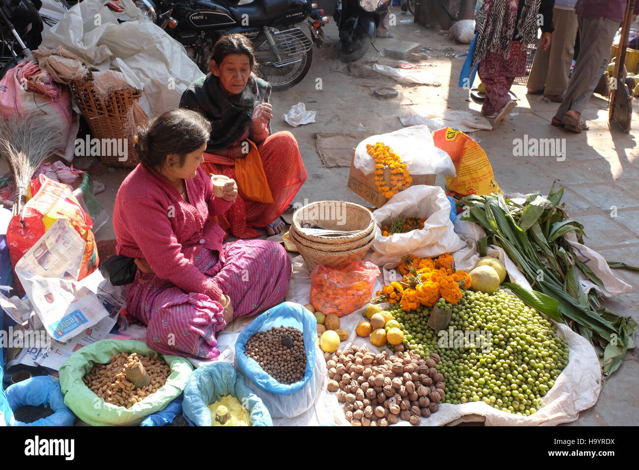 people prepare for the tihkal ceremony in kathmandu, nepal in nov. 2016 ...