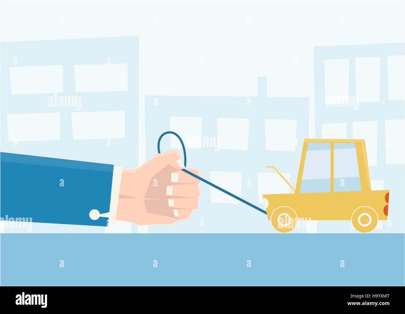 Truck crane car not illustration Stock Vector Images - Alamy