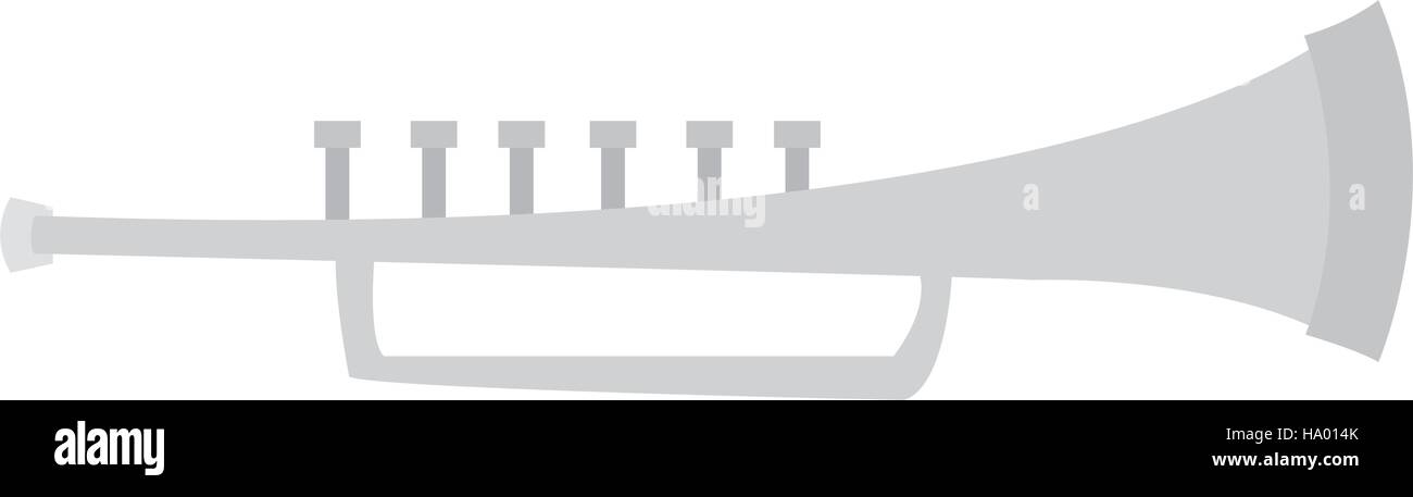 Isolated trumpet instrument design Stock Vector Image & Art - Alamy